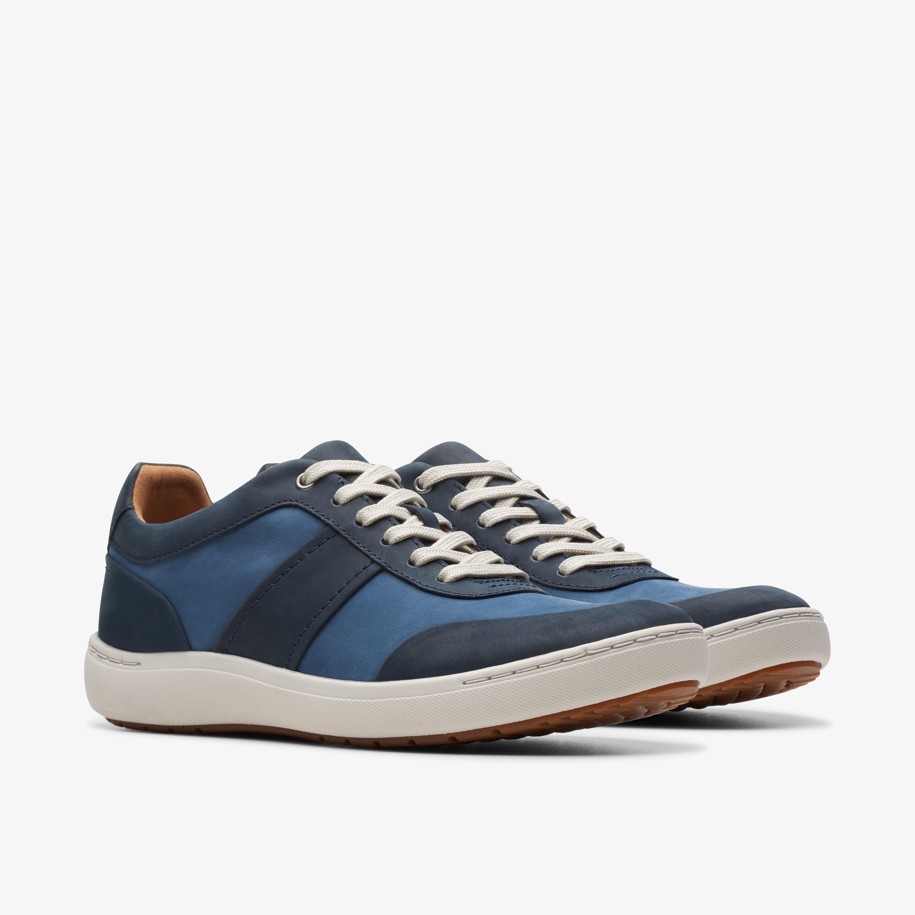 Womens Nalle Fern Navy Combination Trainers | Clarks Outlet