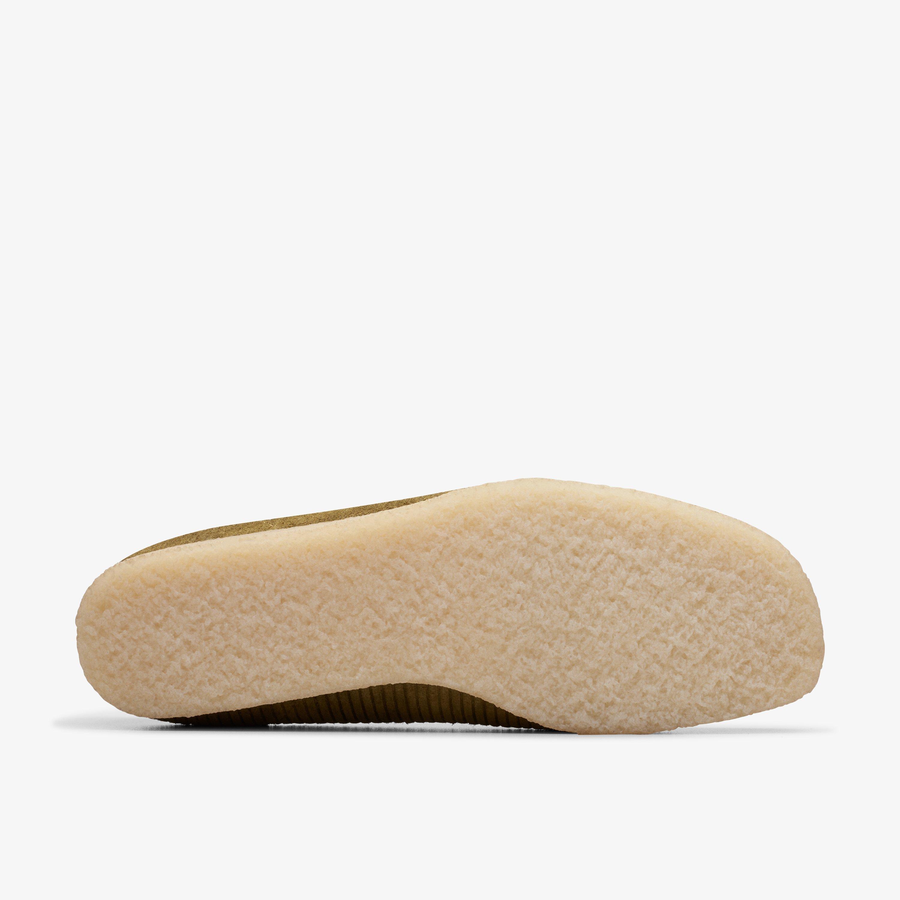 Mens Wallabee Mid Green Wallabee Lace Up Shoes | Clarks