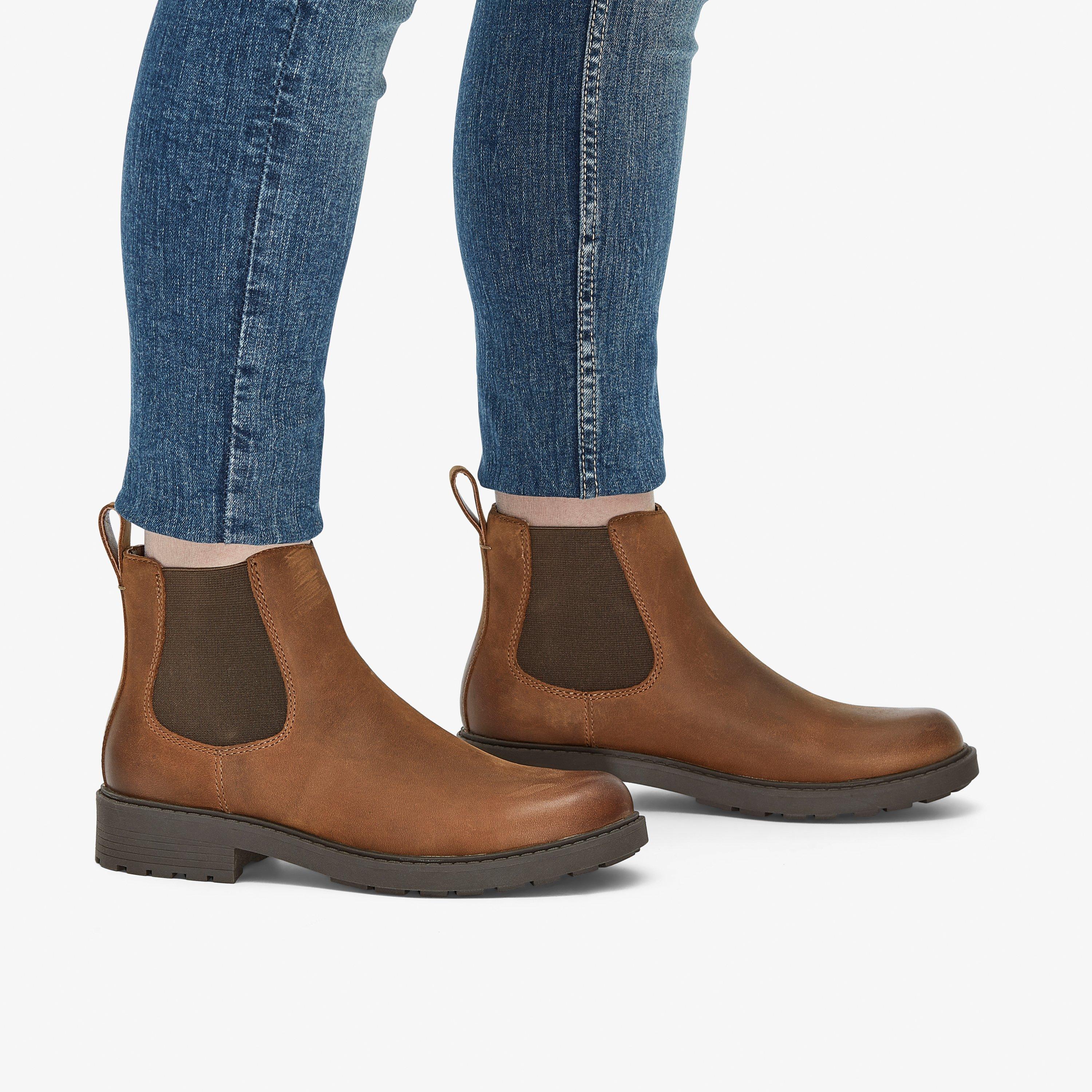Womens Orinoco 2 Lane Brown Snuff Chelsea Boots | Clarks