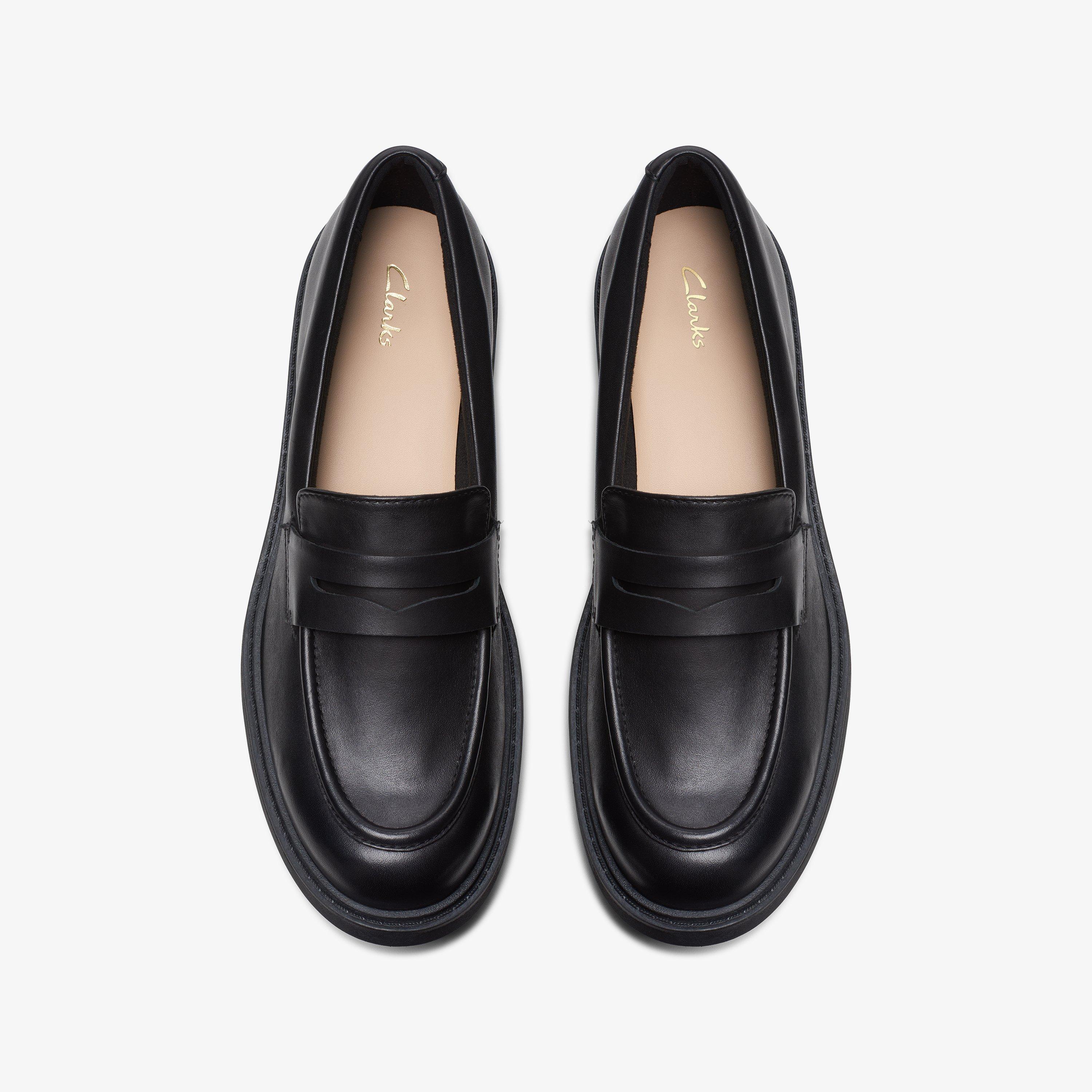 WOMENS Orinoco 2 Penny Black Leather Loafers | Clarks US