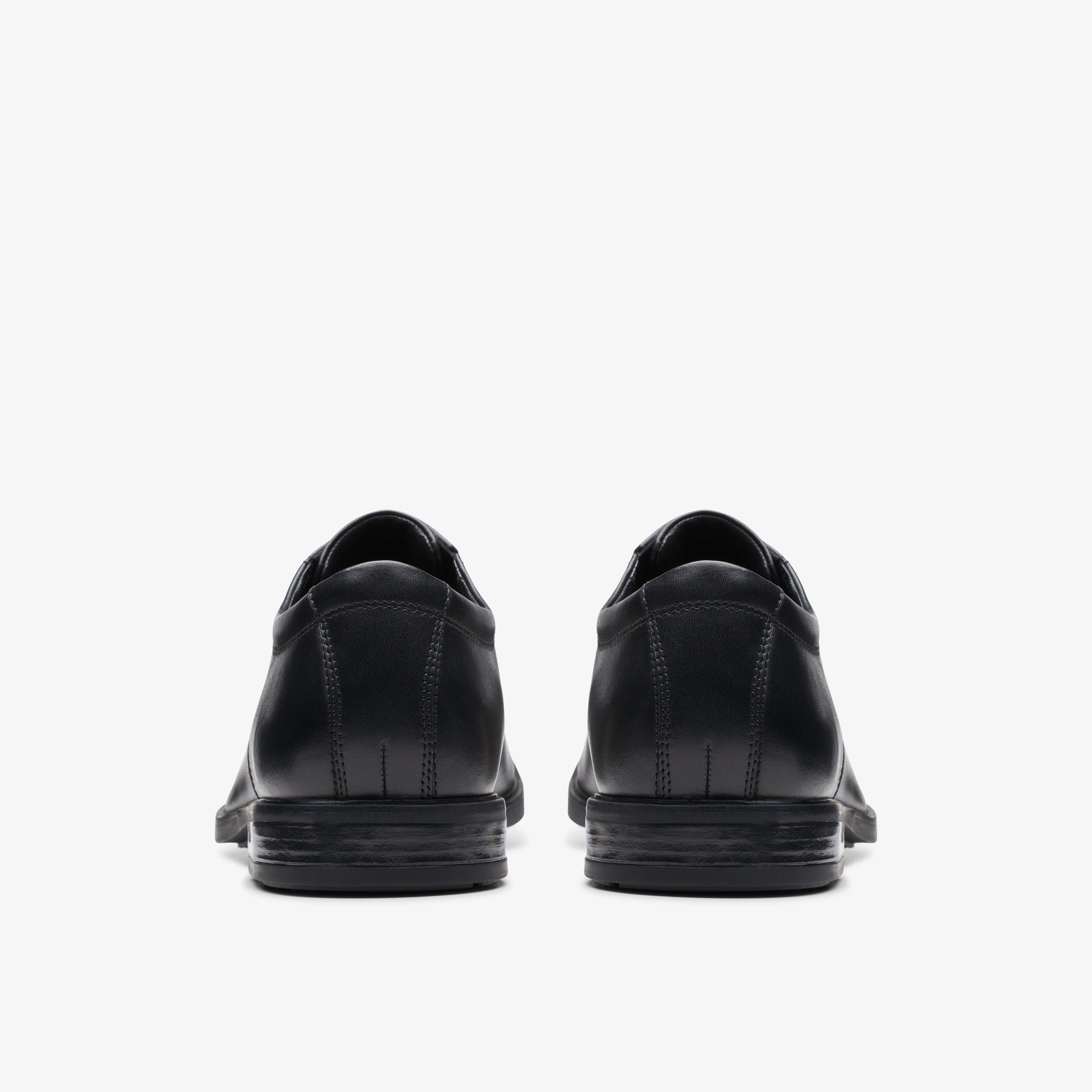 Mens Howard Over Black Leather Derby Shoes Shoes | Clarks UK