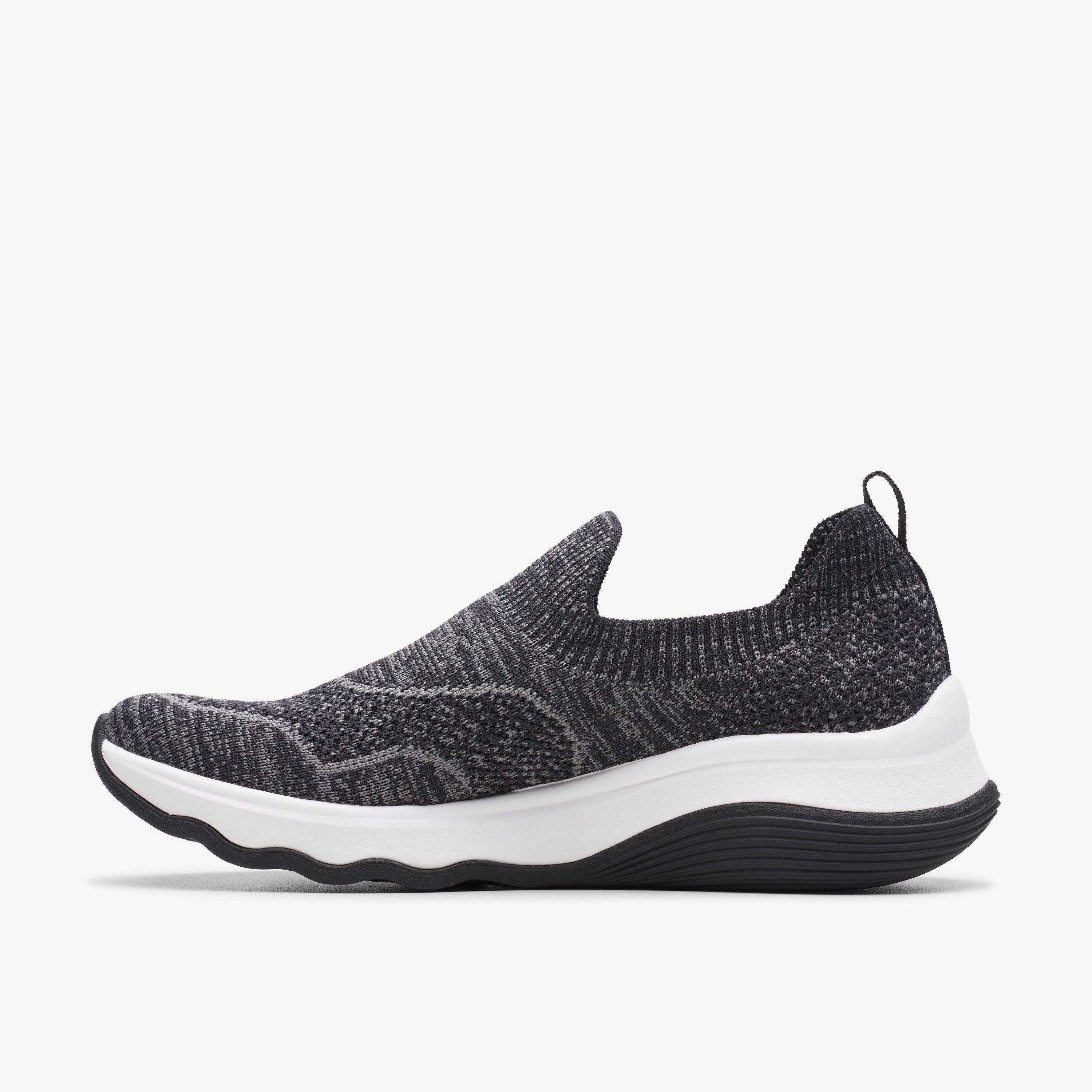 WOMENS Circuit Path Black Knit Sneakers | Clarks CA