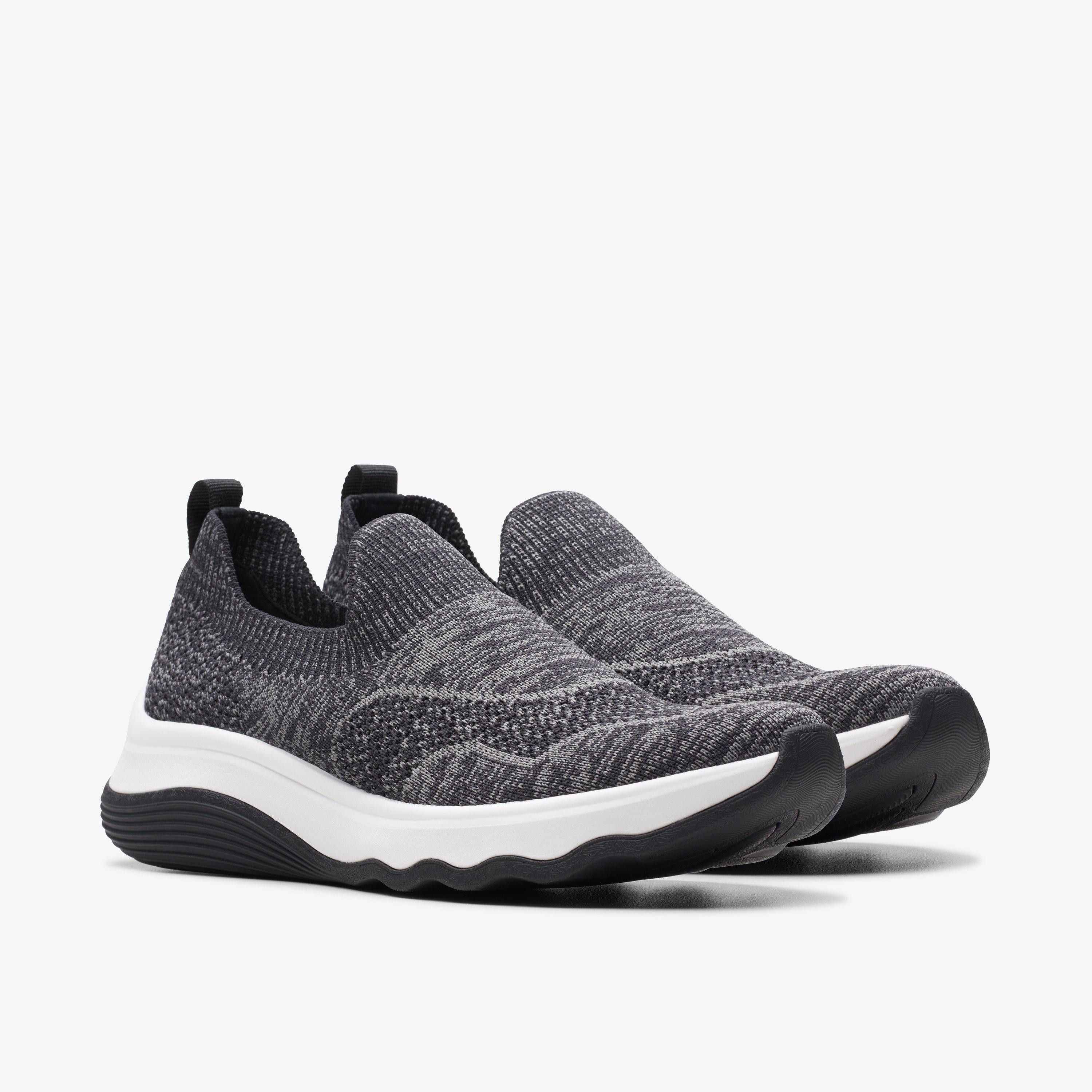 WOMENS Circuit Path Black Knit Sneakers | Clarks CA