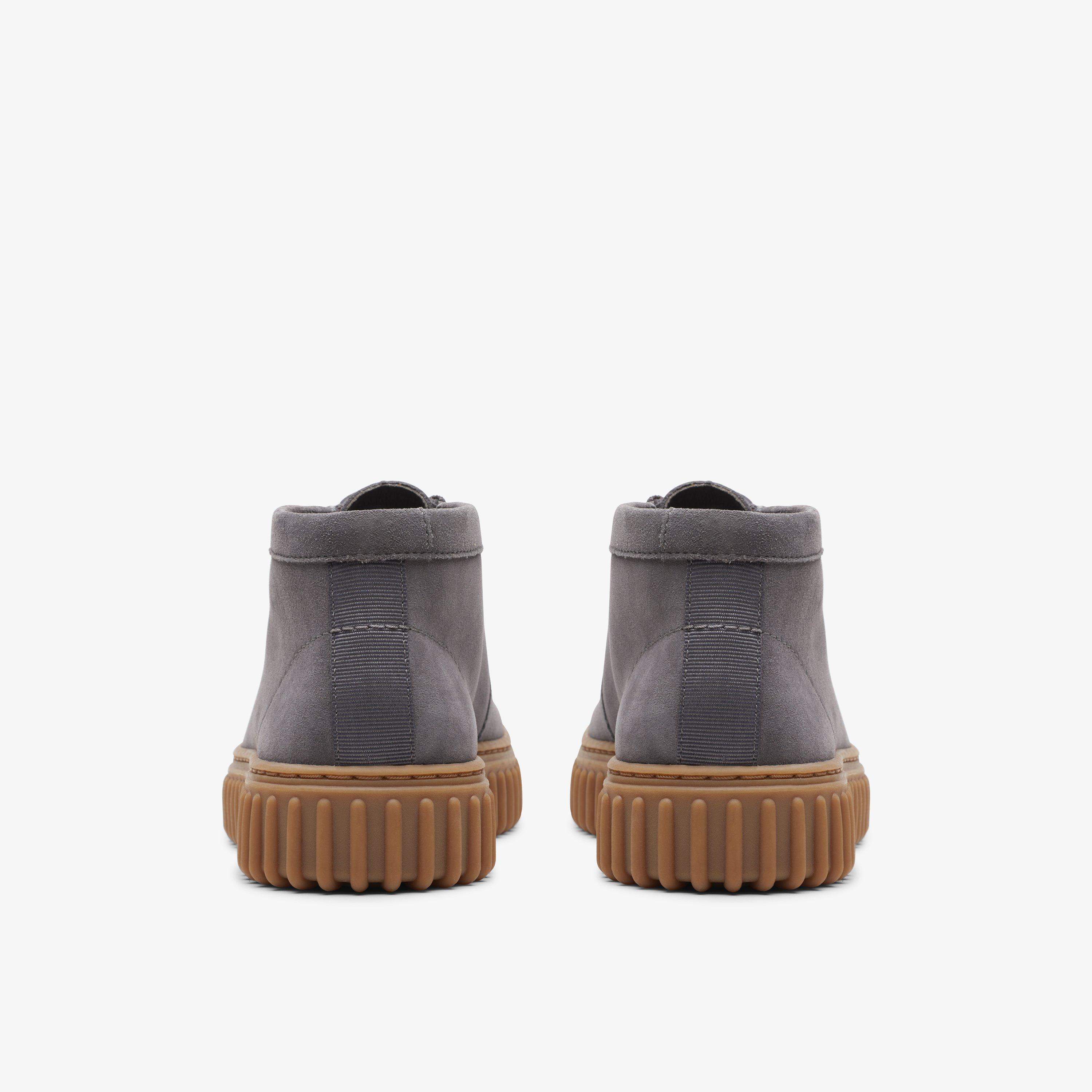 Boys Girls Kids Unisex Tor Hill Kid Grey Suede Ankle Boots Lace Up ...