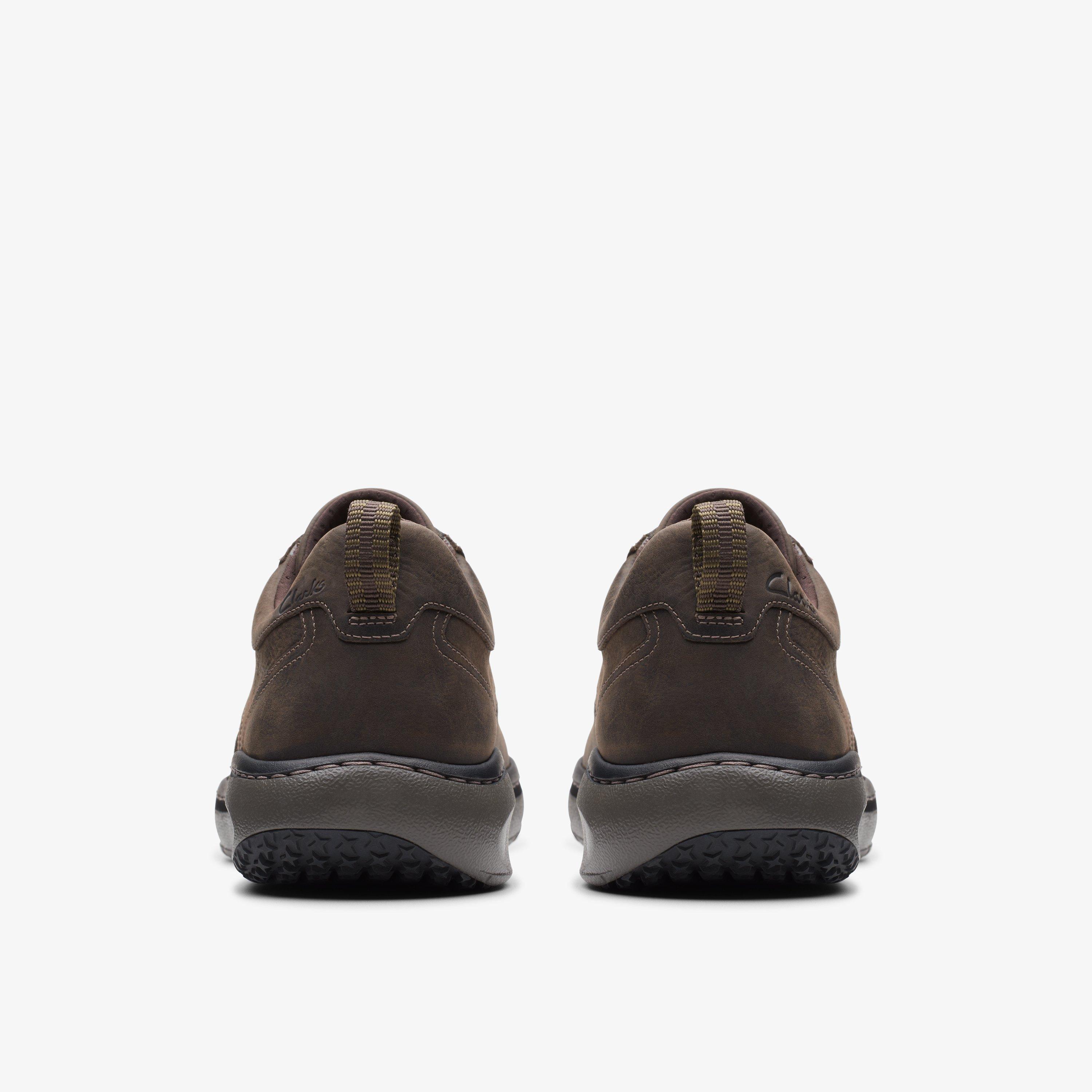 Mens Clarks Pro Lace Dark Brown Tumbled Trainers, Lace Up Trainers ...