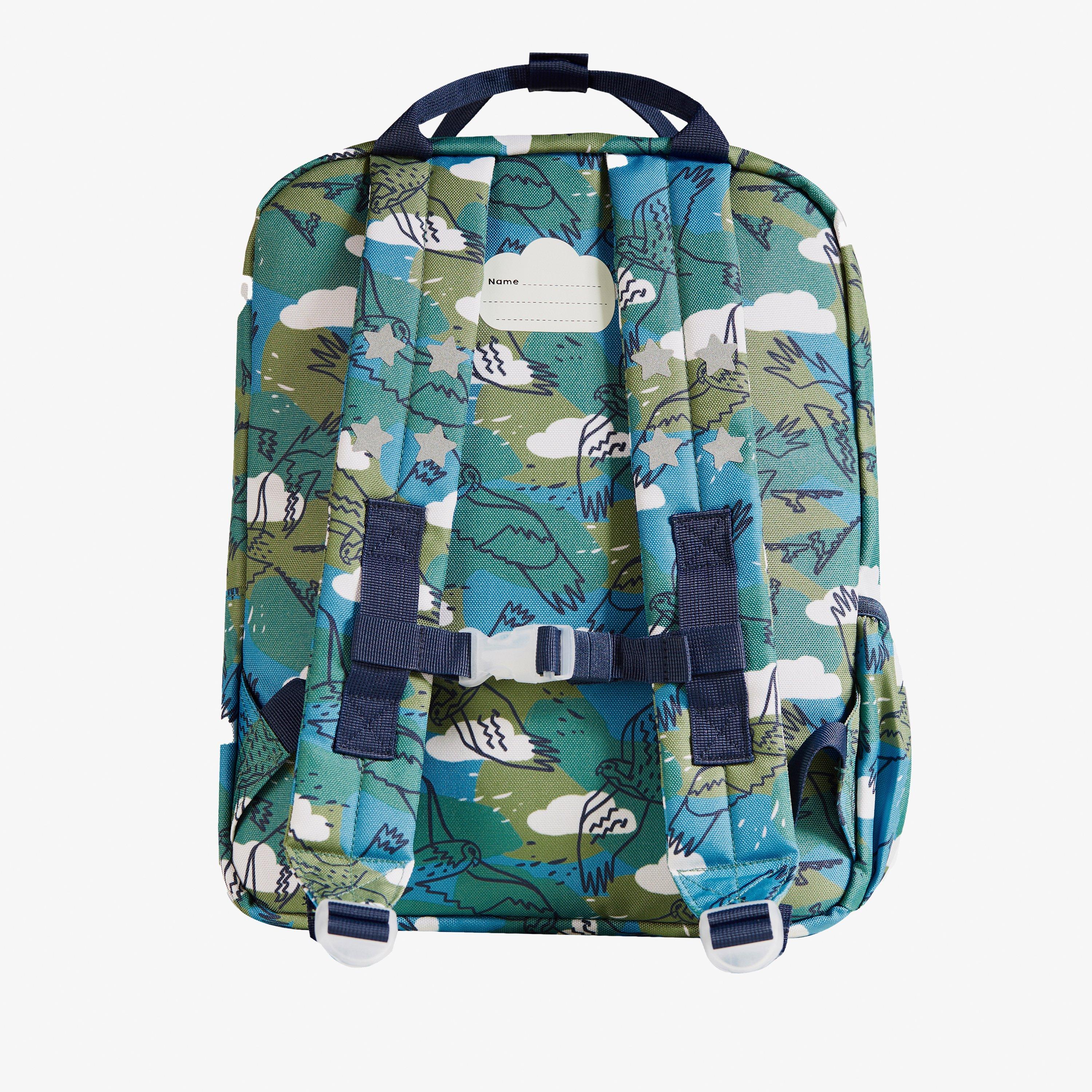 Boys Girls Kids Unisex Explorers Backpack Floral Multicolour Bags ...