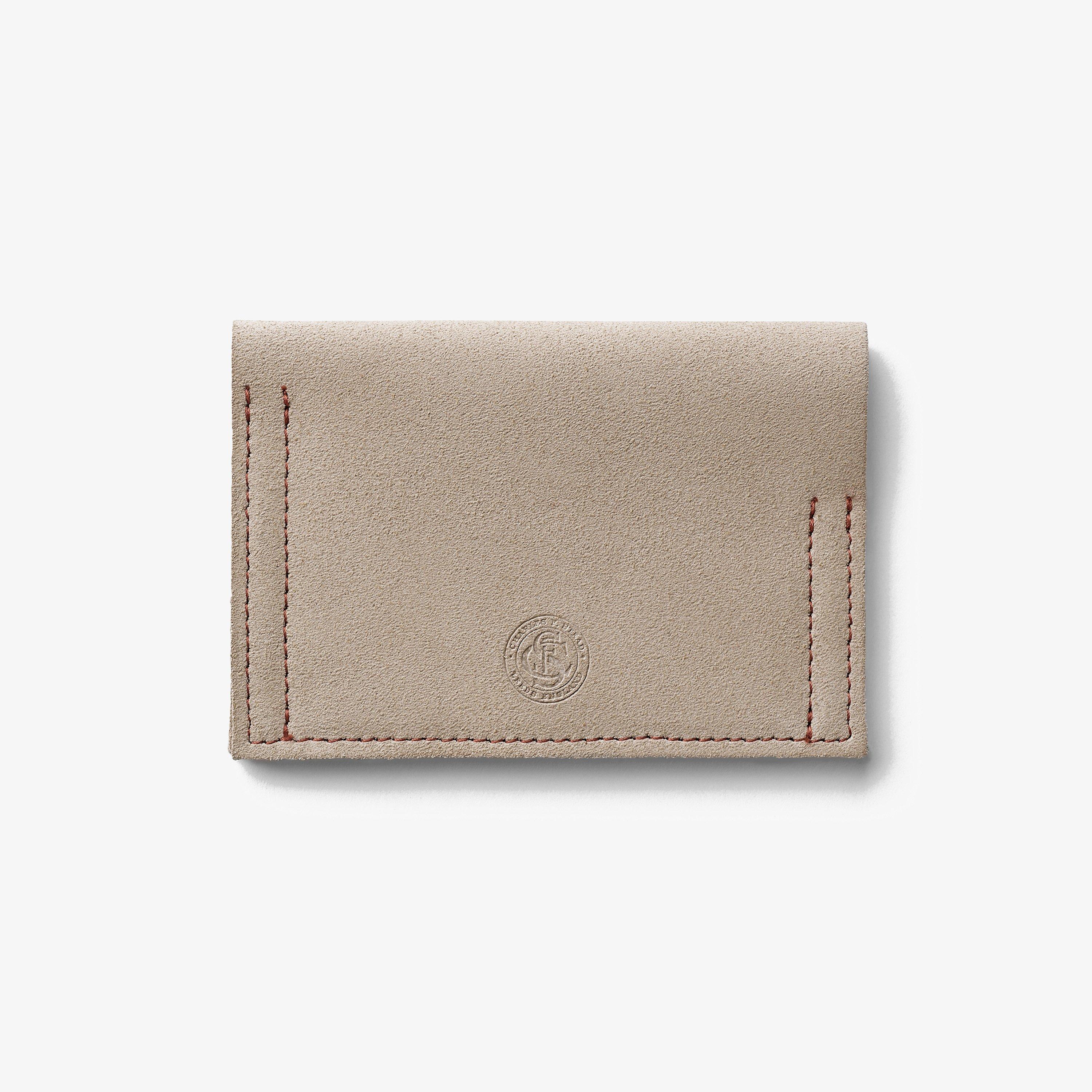 Mens, Womens, Unisex Desert Card Sand Suede Wallet Accessories | Clarks UK