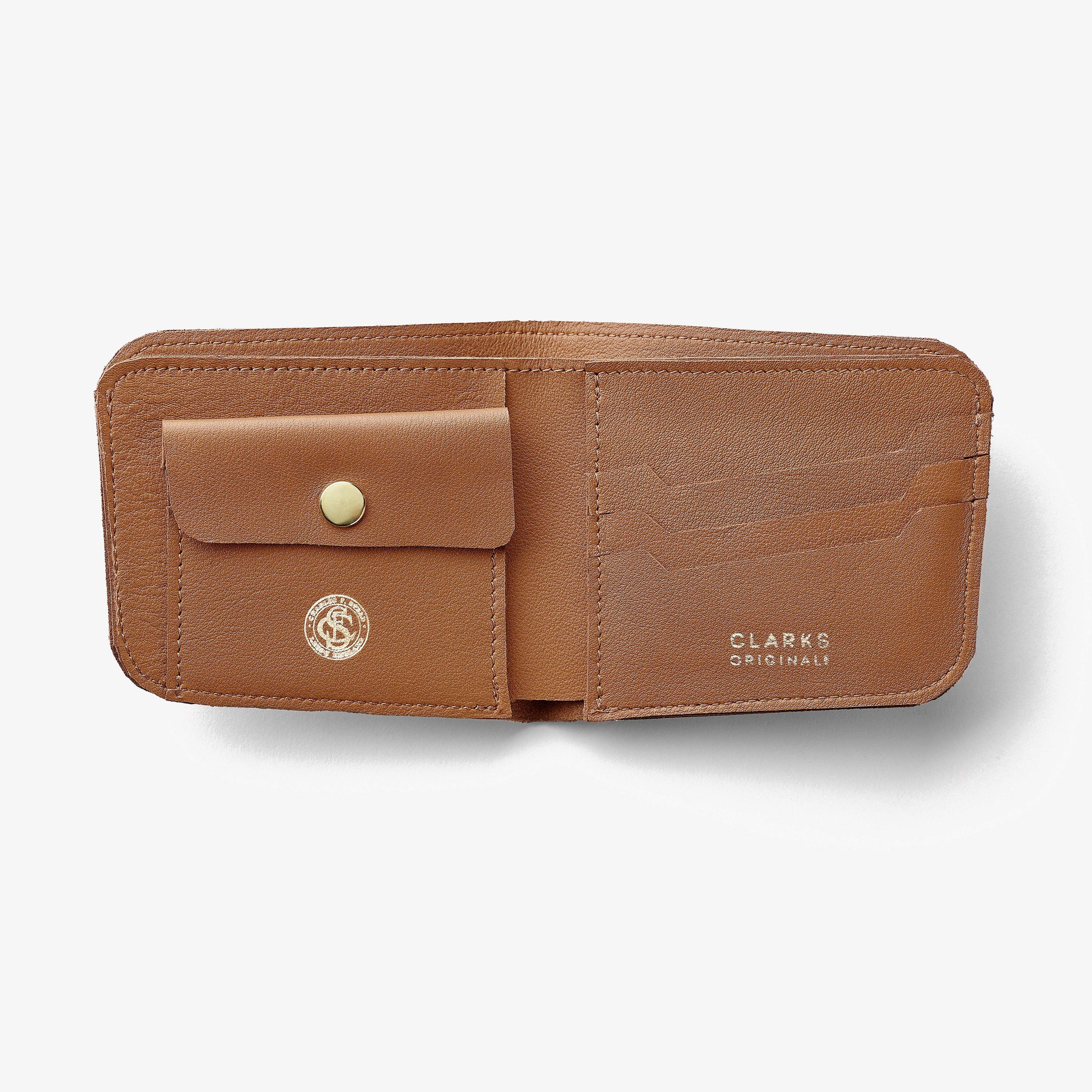 Mens, Womens, Unisex Wallabee Cash Light Tan Leather Wallet | Clarks UK