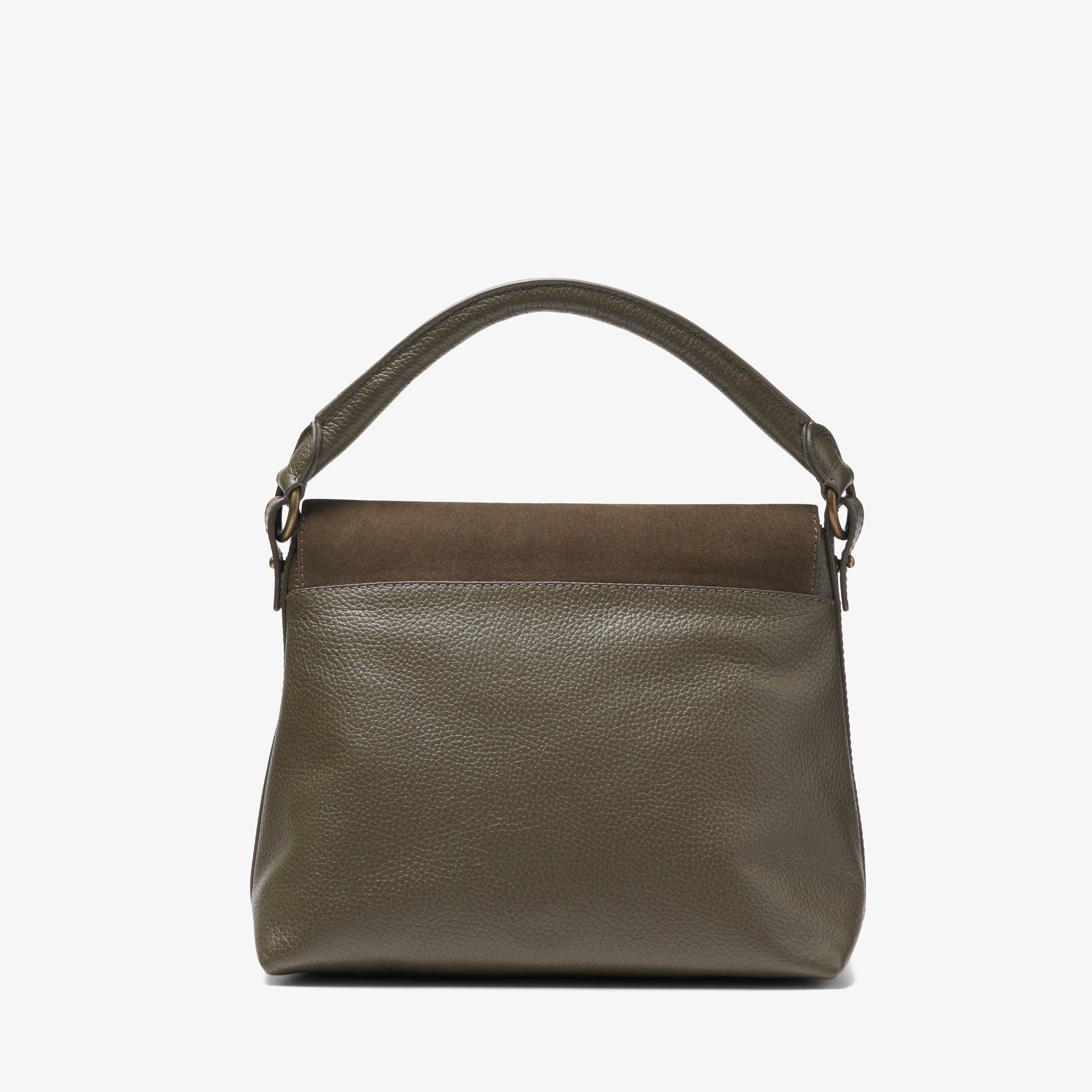 Womens Casual Mid Olive Combination Shoulder Bag | Clarks
