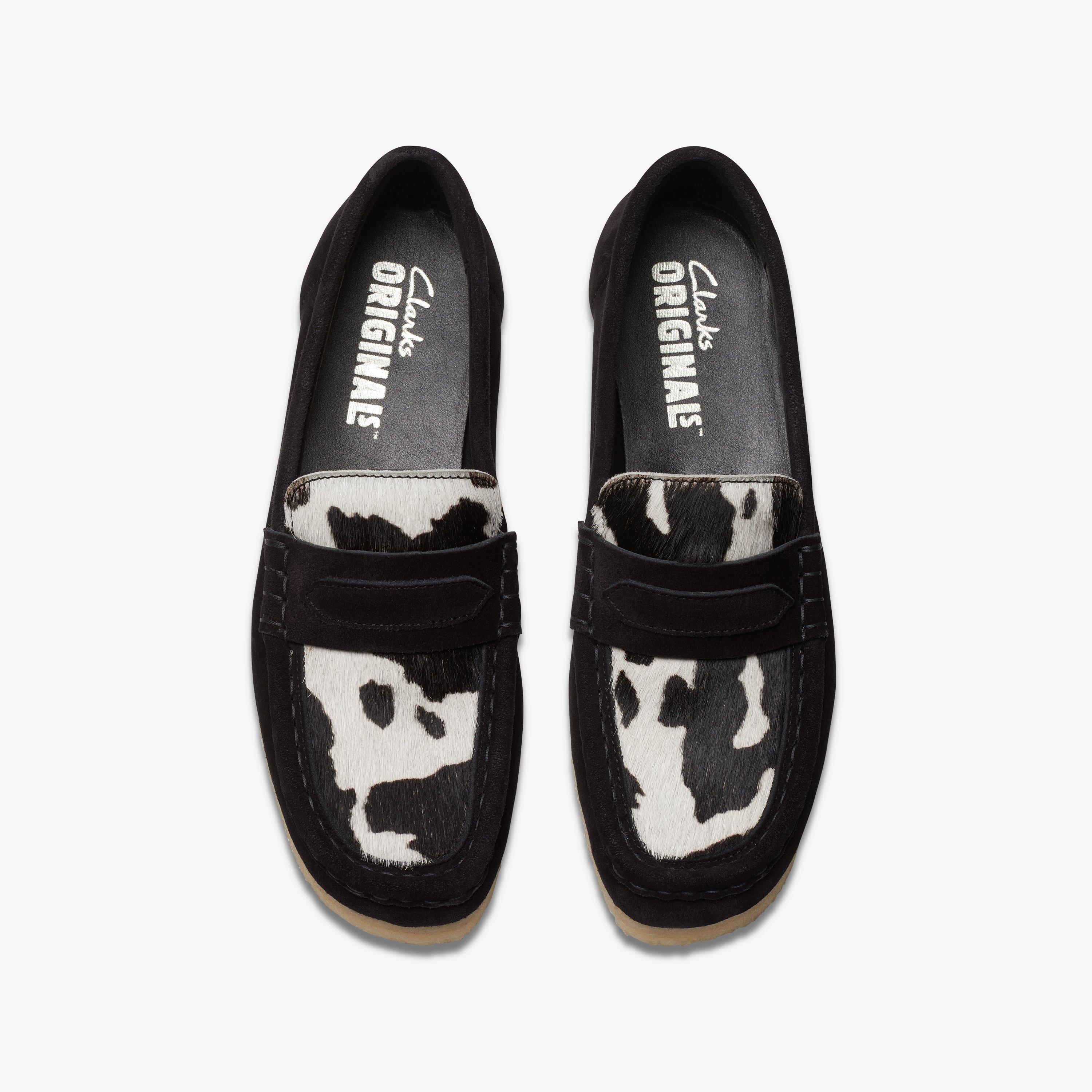 Womens Wallabee Loafer Cow Print HairOn Loafers, Slip Ons, Wallabee ...