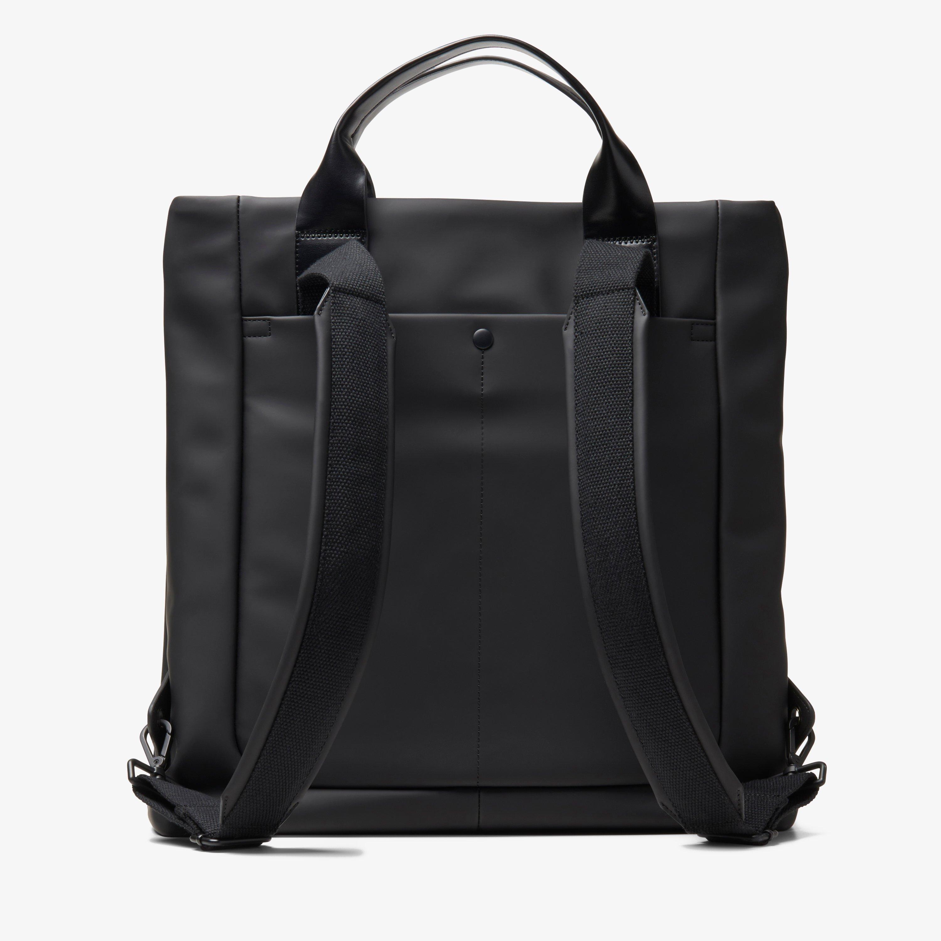 Mens Garnet Pack Black Combination Backpack | Clarks