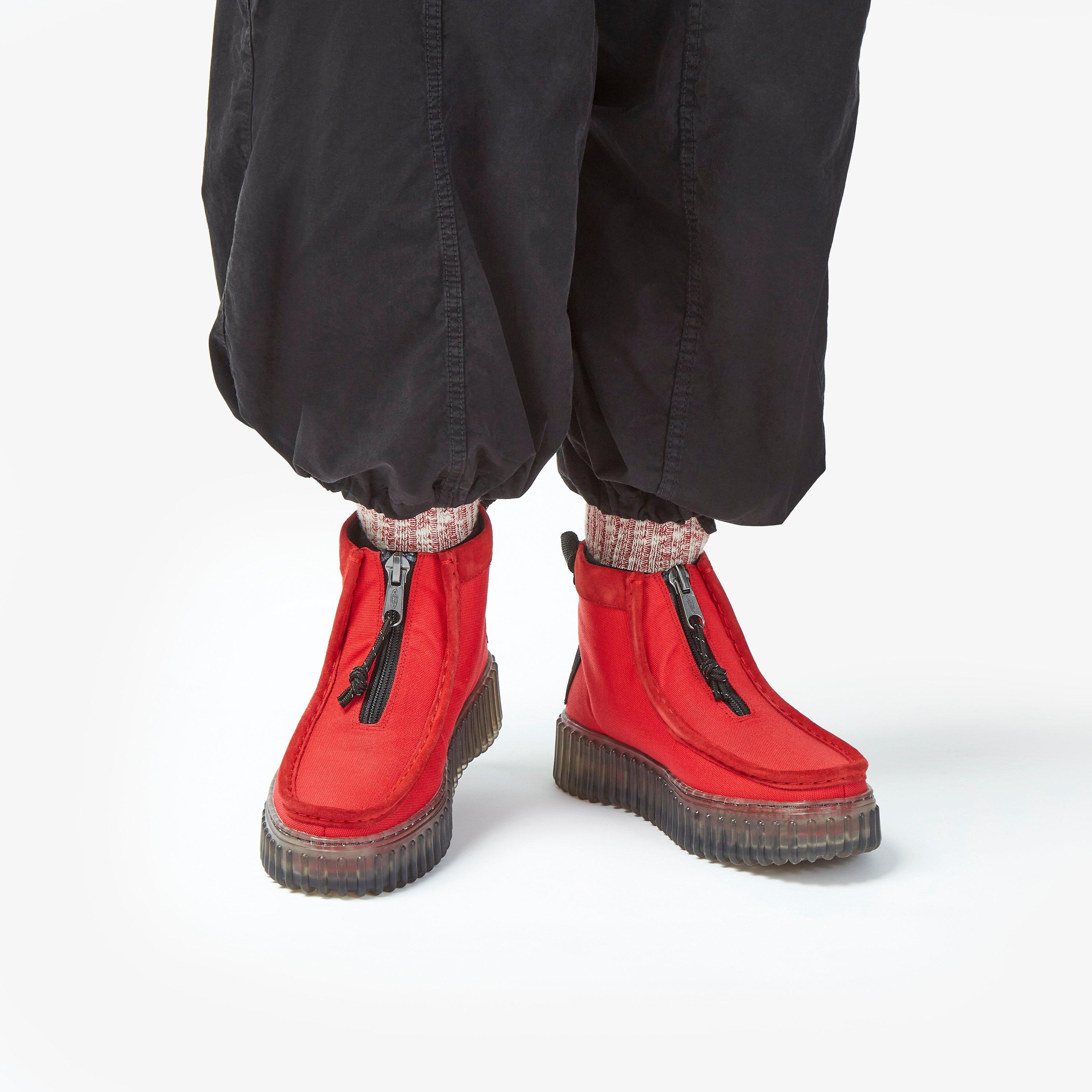 Womens Torhill Zip Red Ankle Boots Torhill | Clarks Outlet