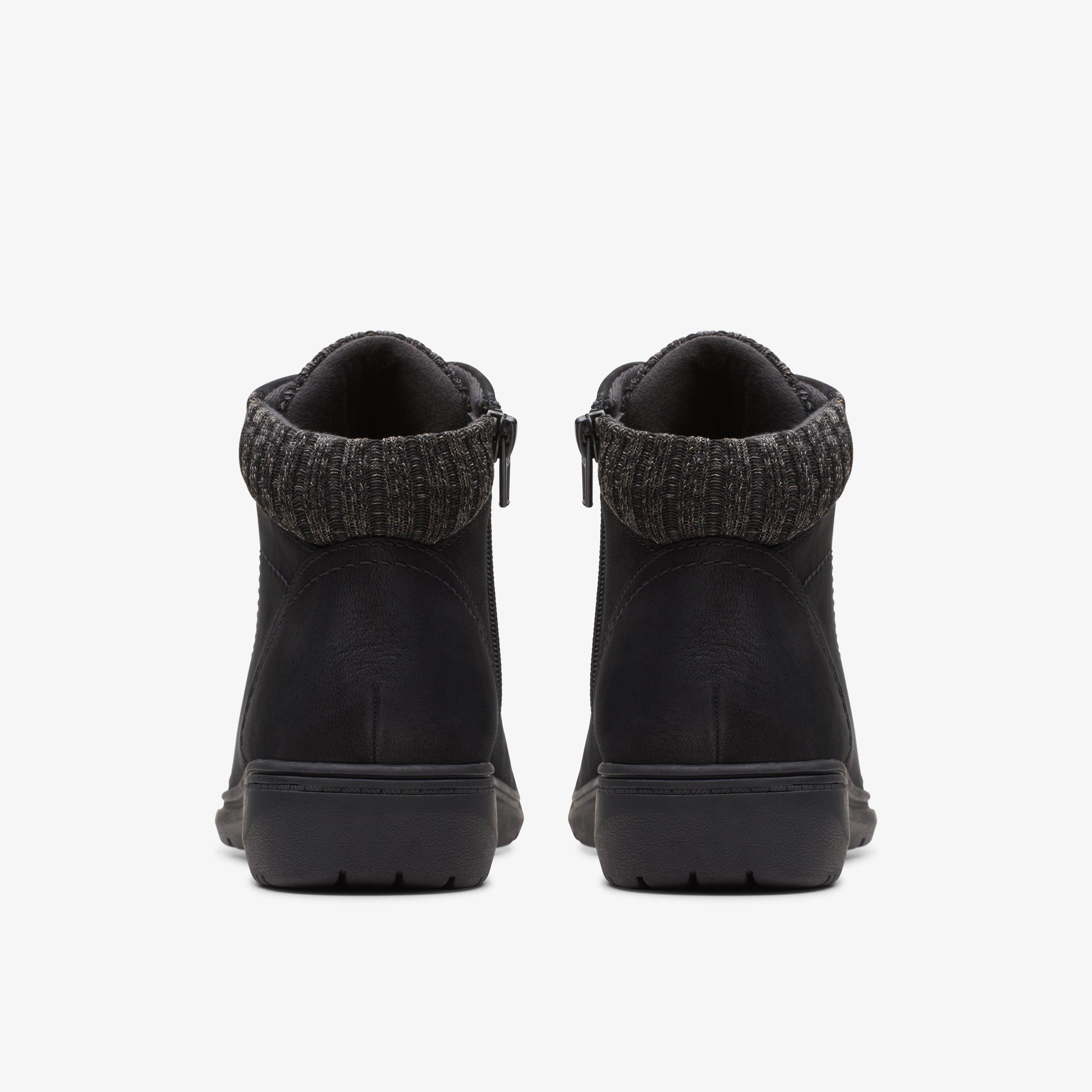 Womens Carleigh Jade Black Nubuck | Clarks