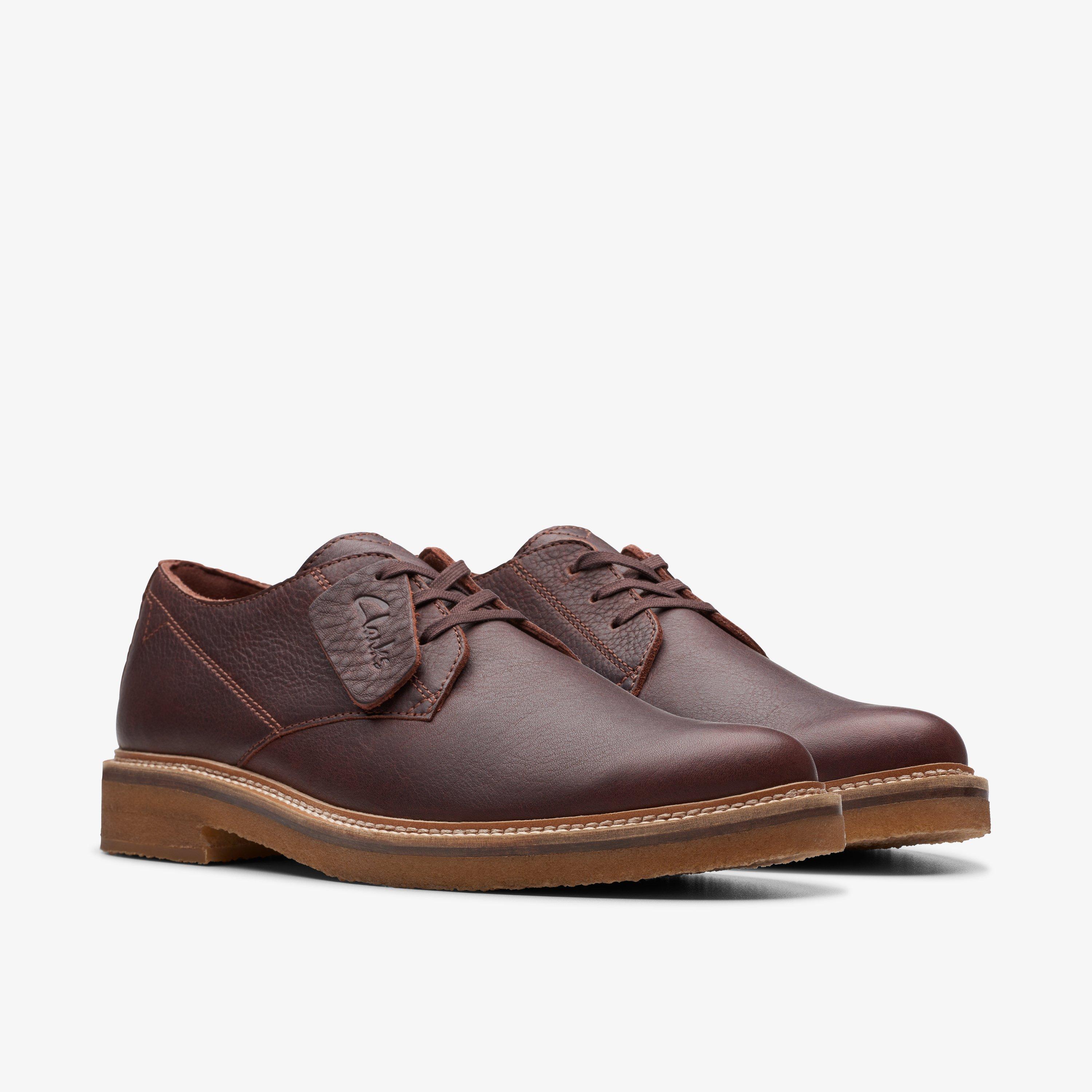 Mens Clarkdale Derby British Tan Leather Shoes | Clarks