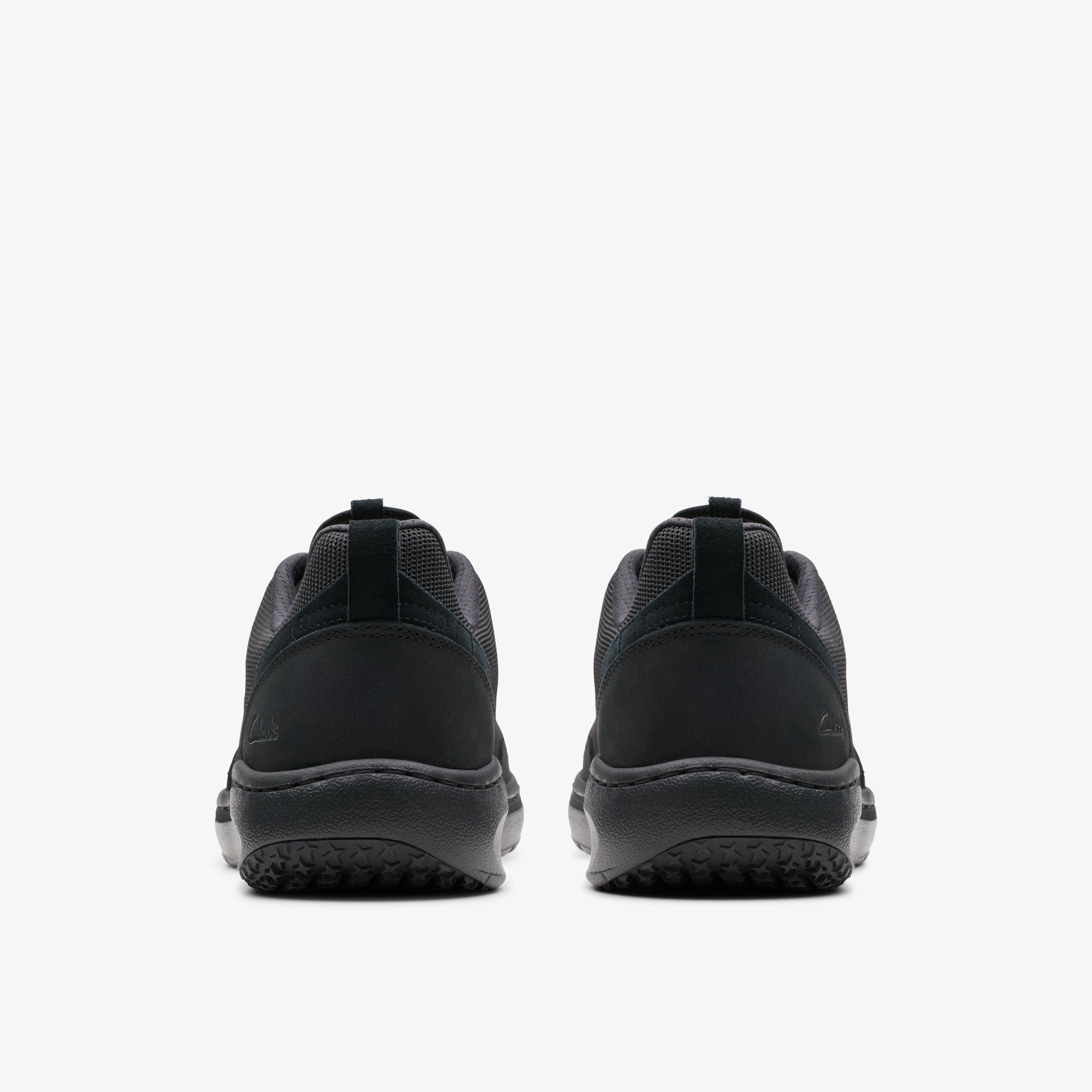 Mens Clarks Pro Knit Black Trainers, Lace Up Trainers | Clarks UK