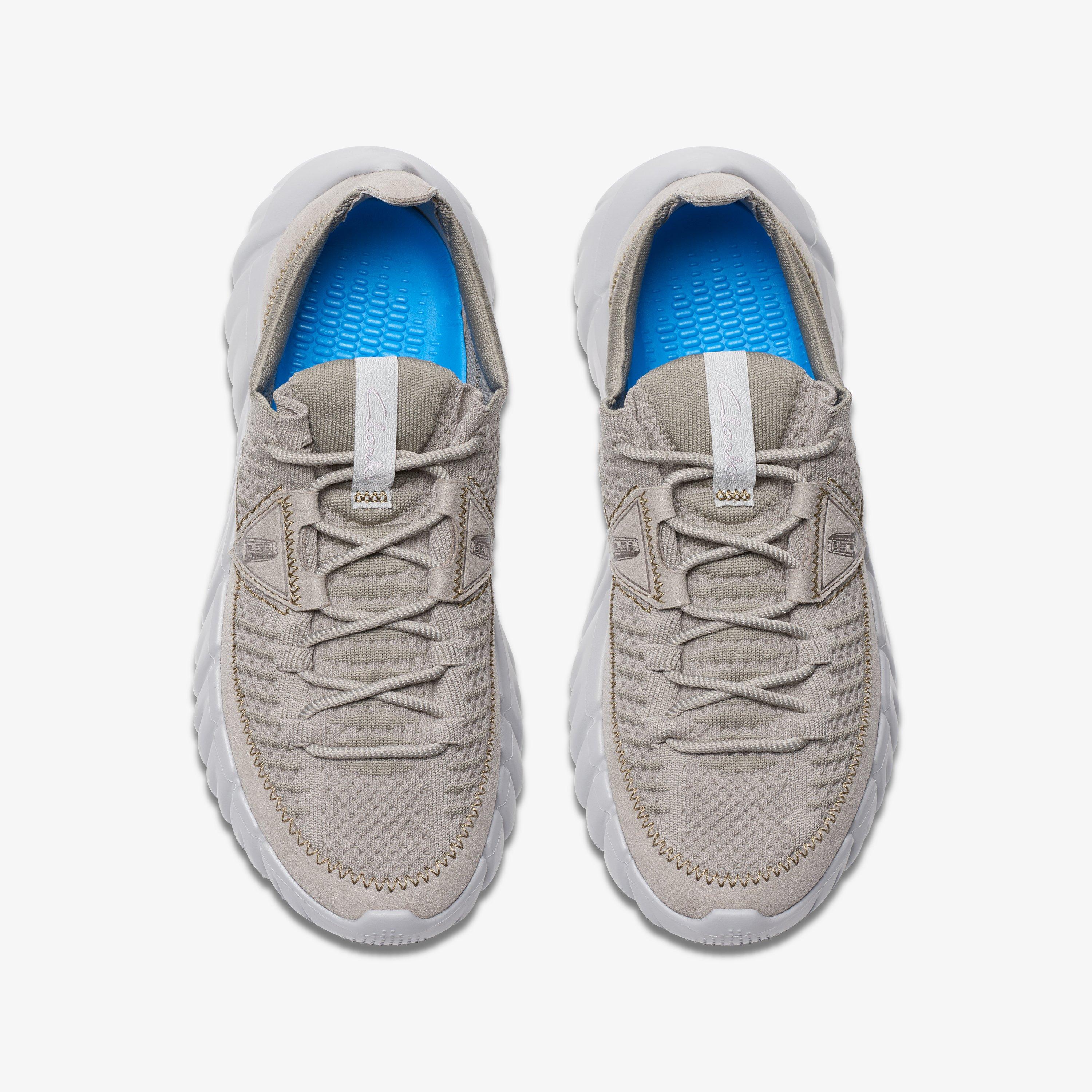 Mens Nature 360 Light Grey Combination Trainers | Clarks Outlet