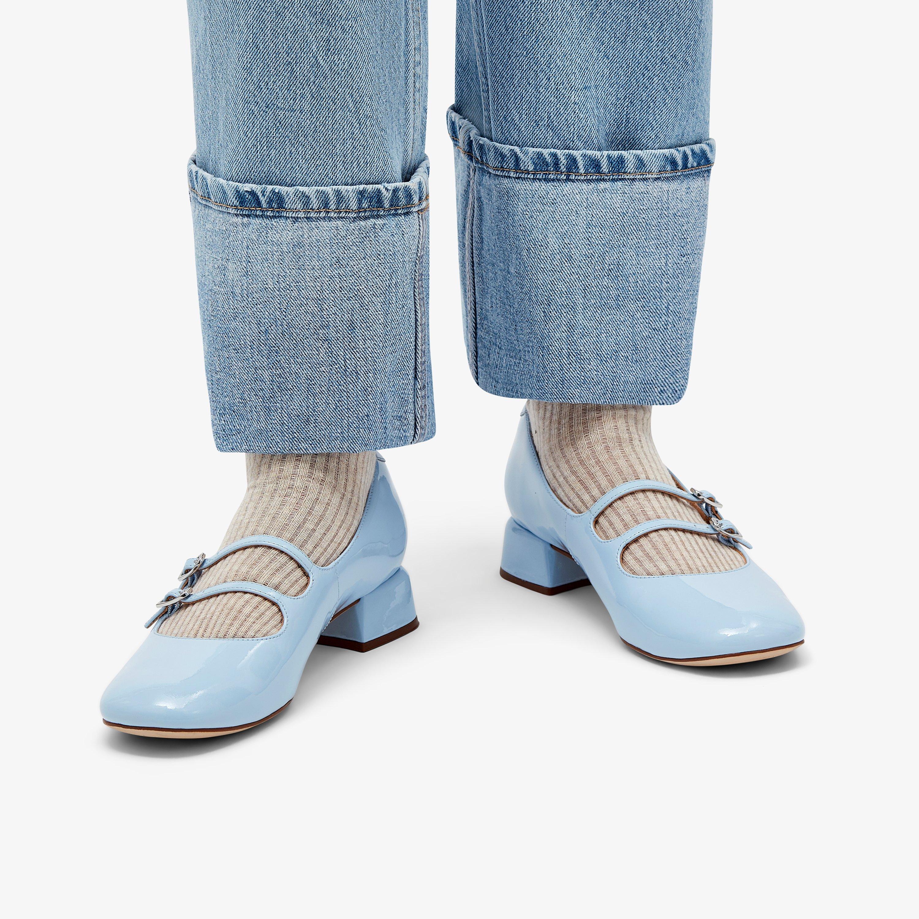 Womens Daiss 30 Shine Light Blue Mary Jane Shoes | Clarks UK