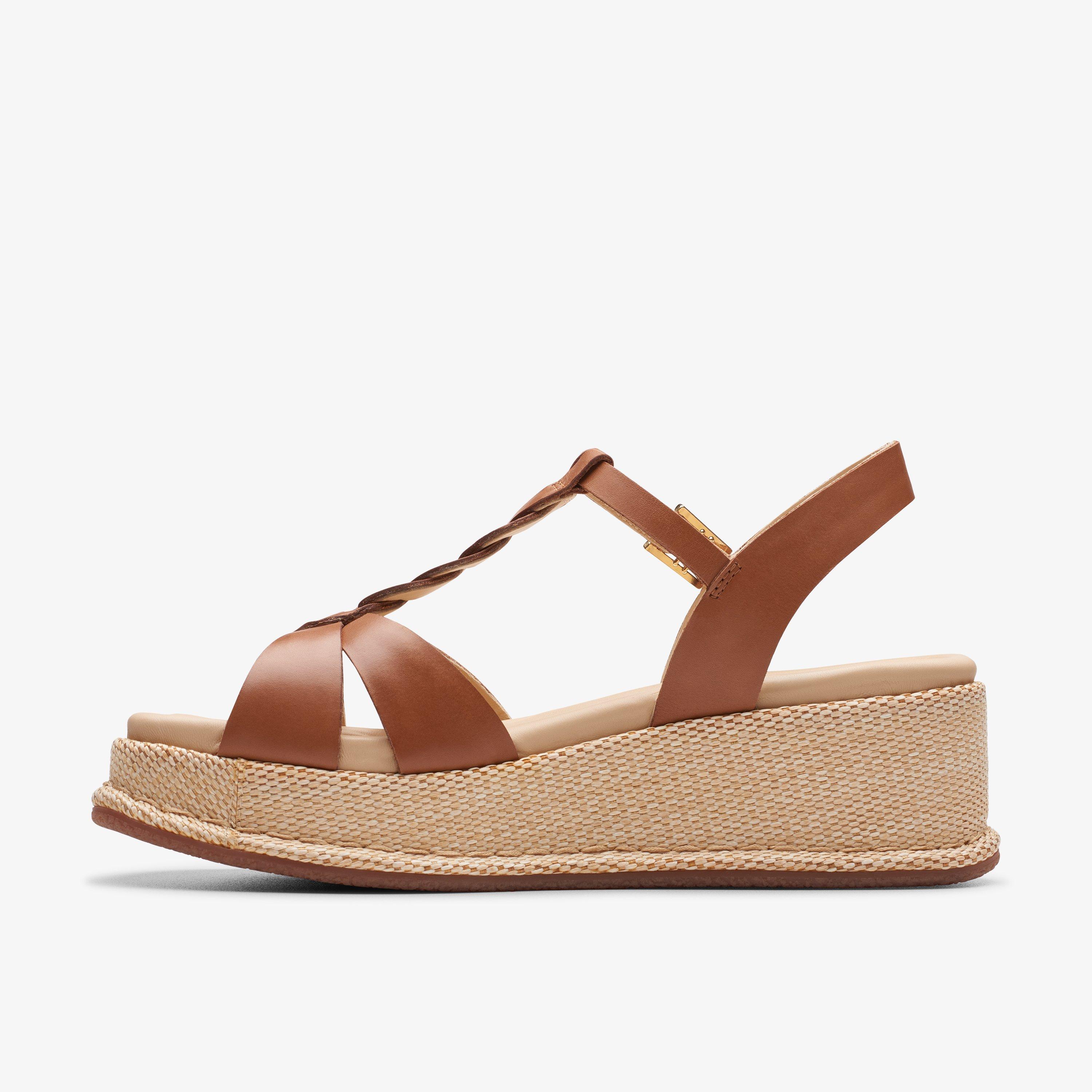 FEMME Kimmei Twist Cuir brun Sandales | Clarks