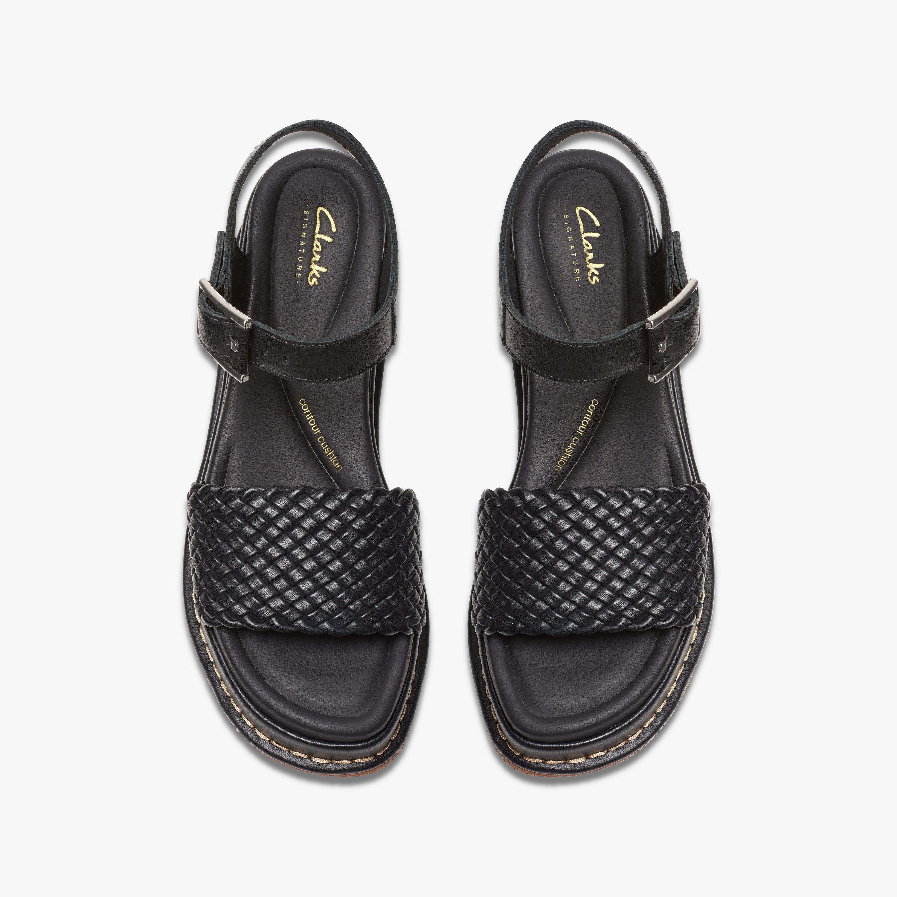 Womens Kimmei Bay Black Sandals Wedges Flatforms | Clarks Outlet