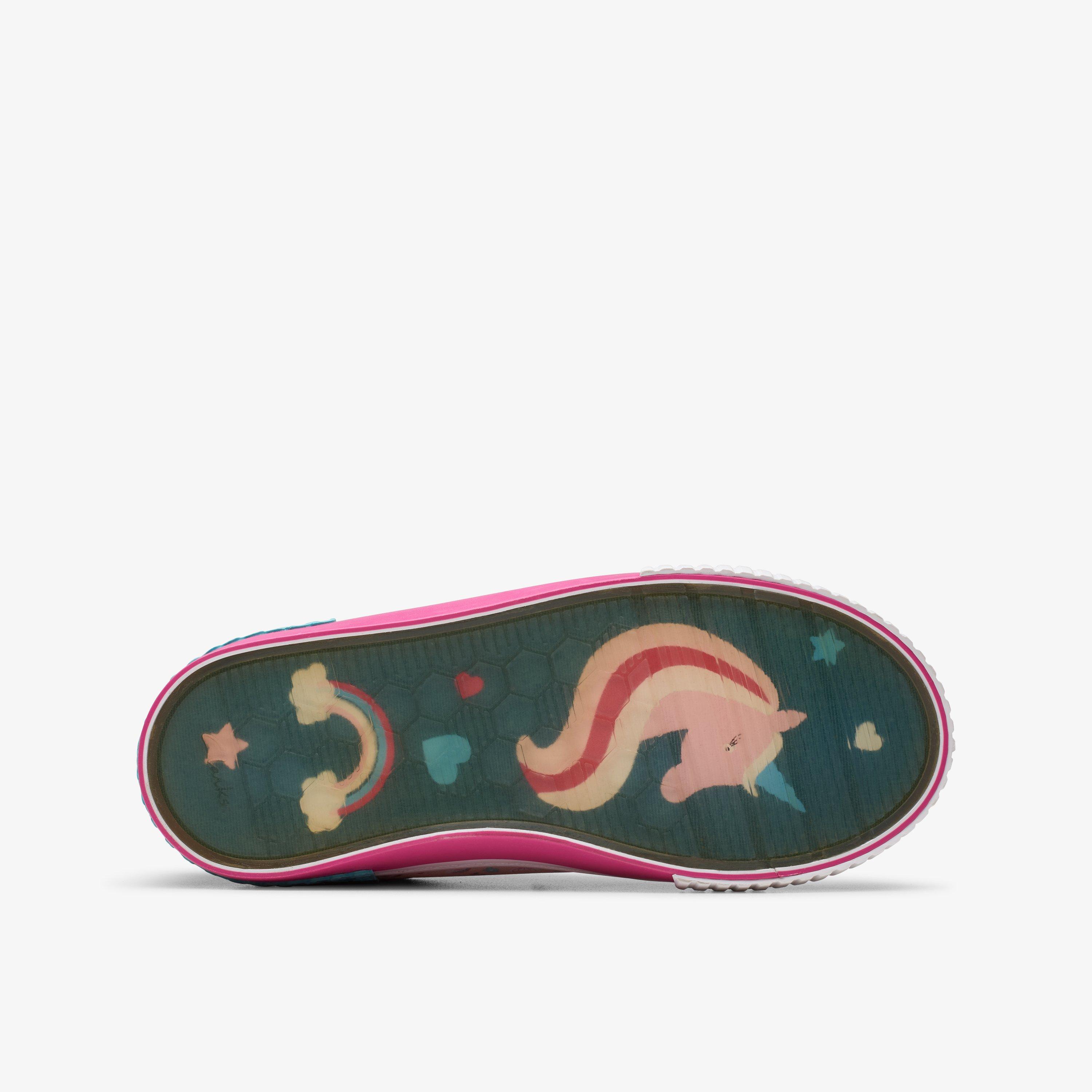 Girls Foxing Myth Kid Pink Multicolour Canvas, Trainers, Riptape Shoes ...