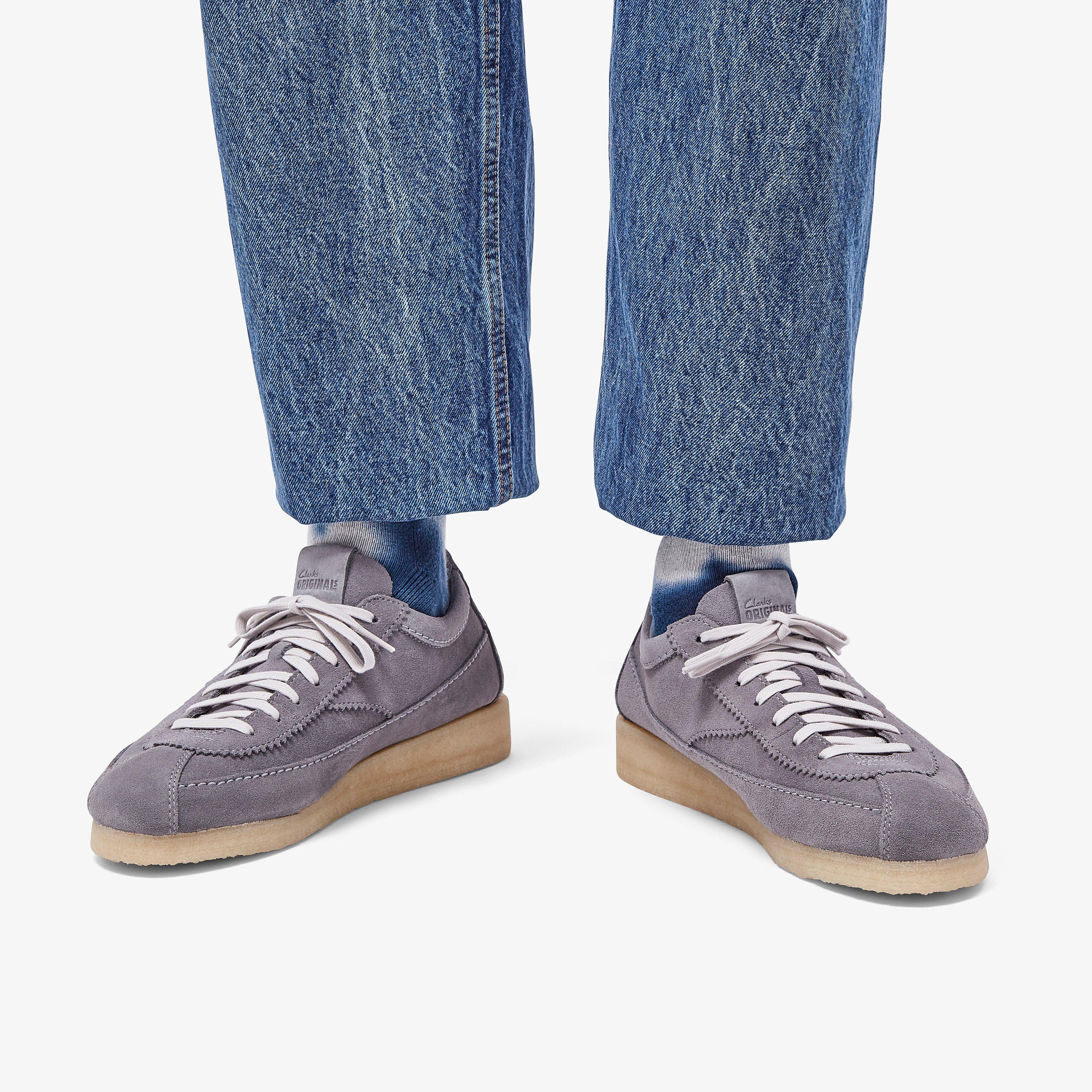 Mens Wallabee Tor Steel Grey Suede None | Clarks Outlet