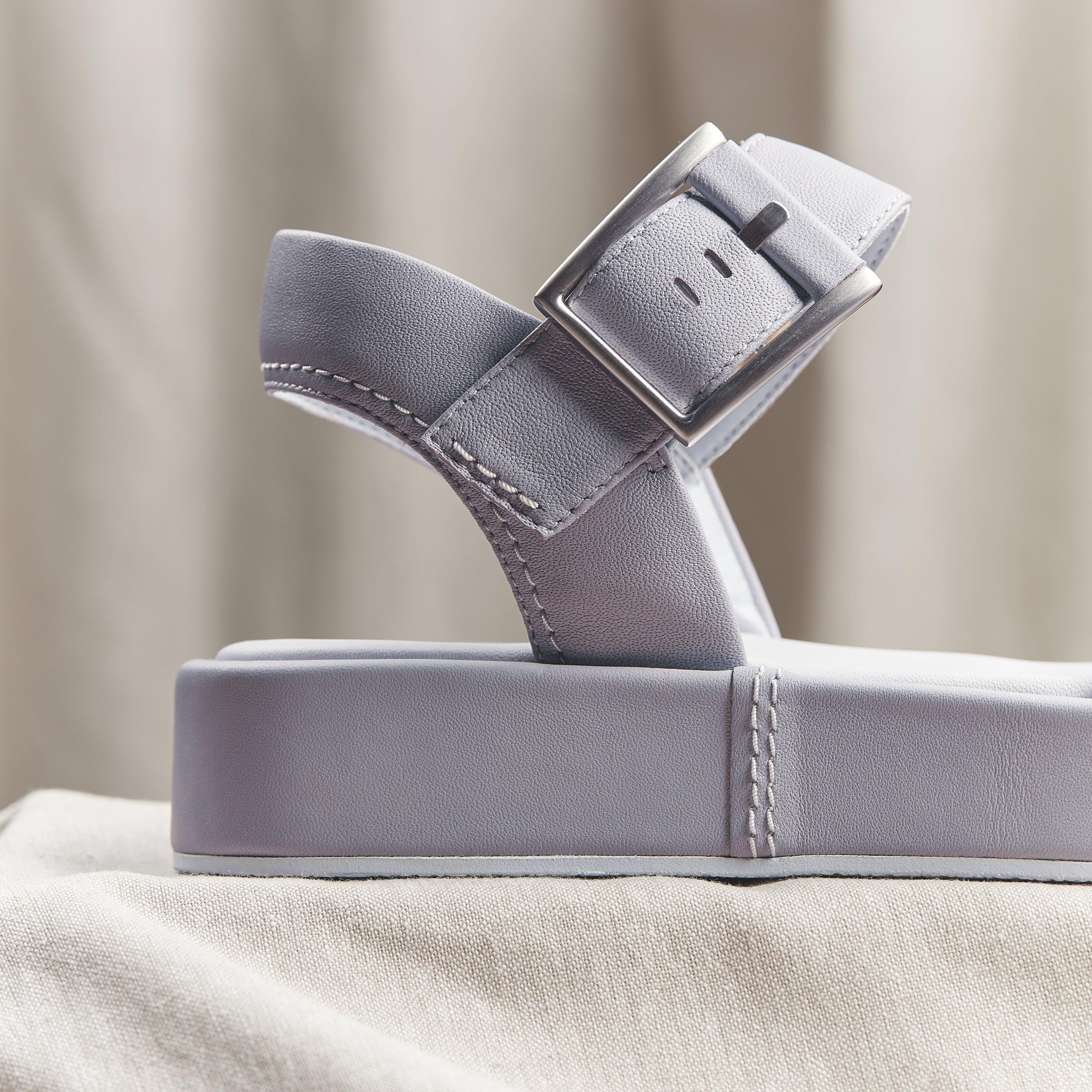 Womens Alda Strap Lilac Combination Flat Sandals Flatforms | Clarks Outlet