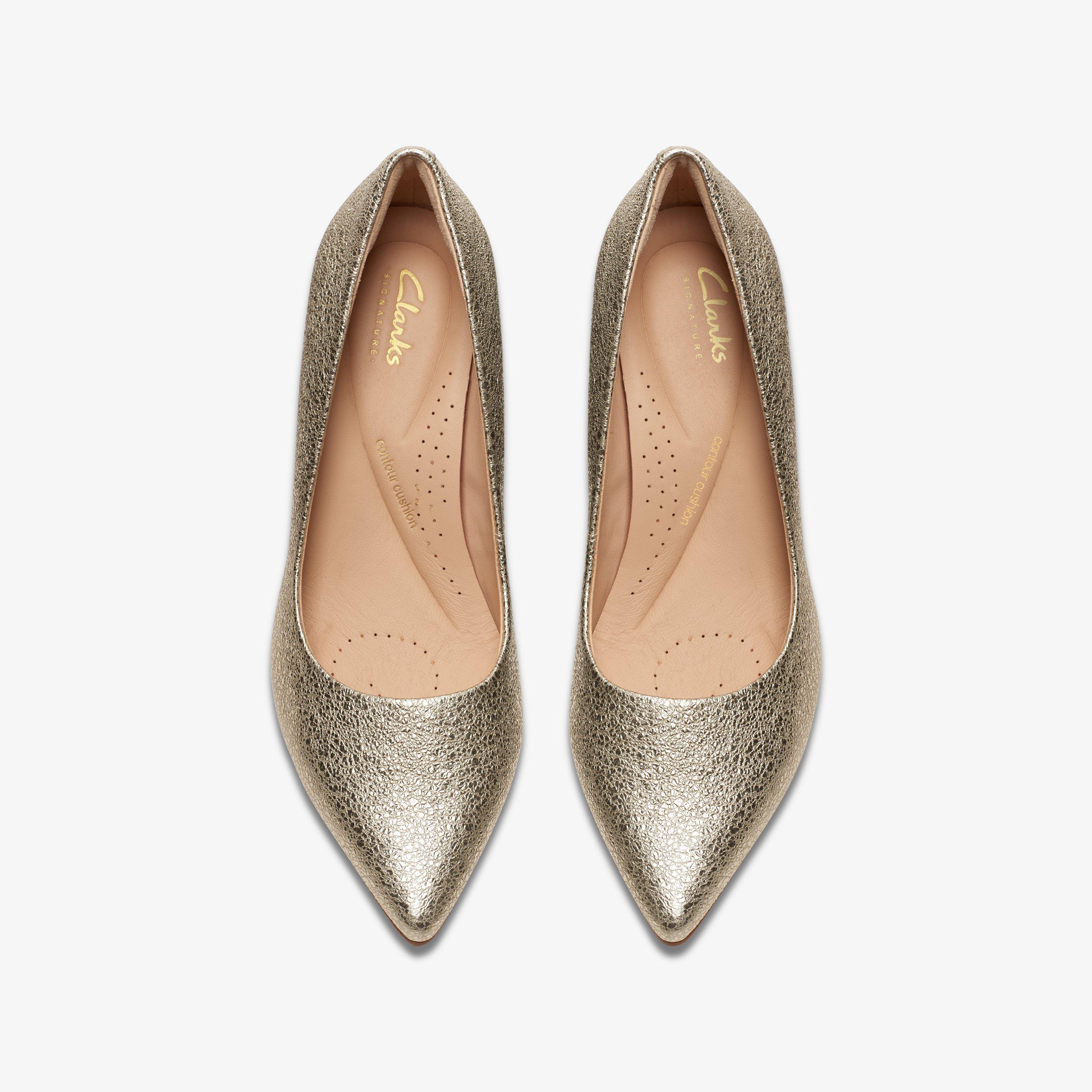 Womens Violet55 Rae Champagne Court Shoes Heels | Clarks Outlet