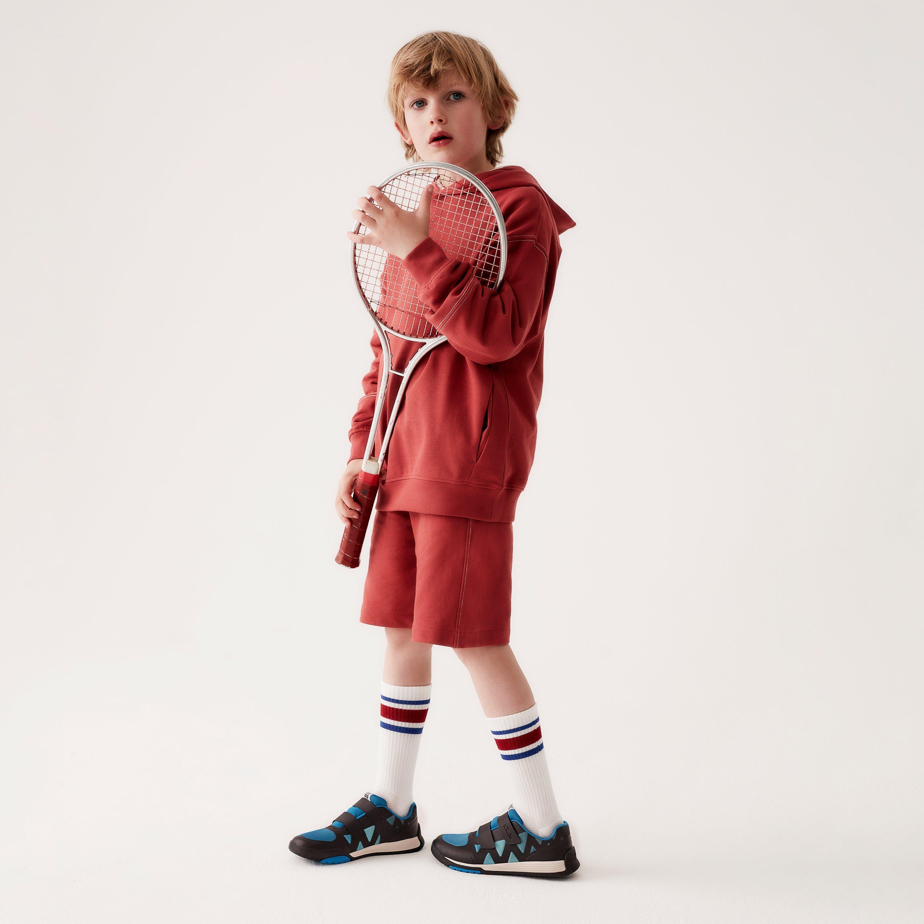 Boys Cica Star Jump Kid Blue/Black Trainers | Clarks