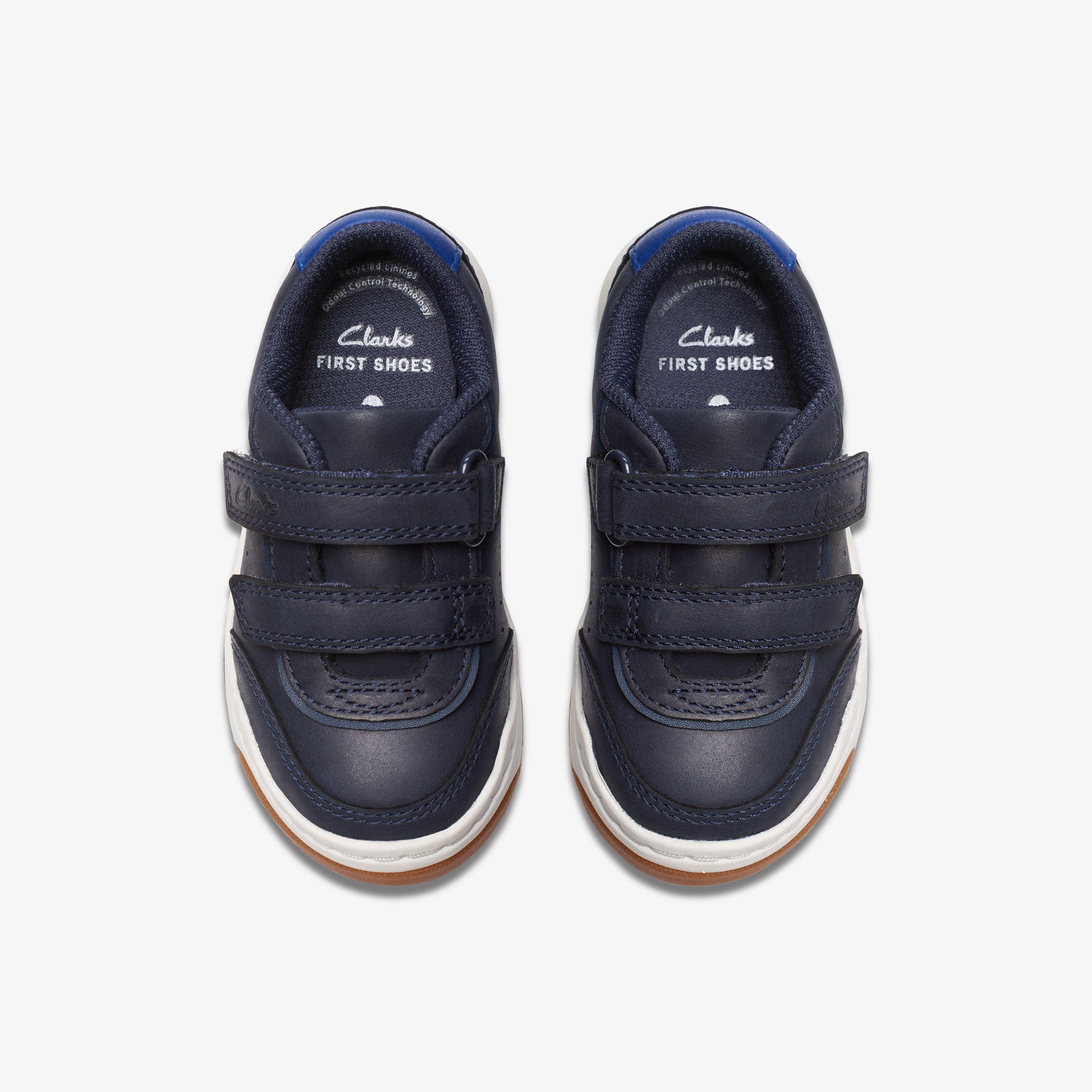 Boys, Girls, Kids Unisex Urban Solo Toddler Navy Trainers, Riptape ...