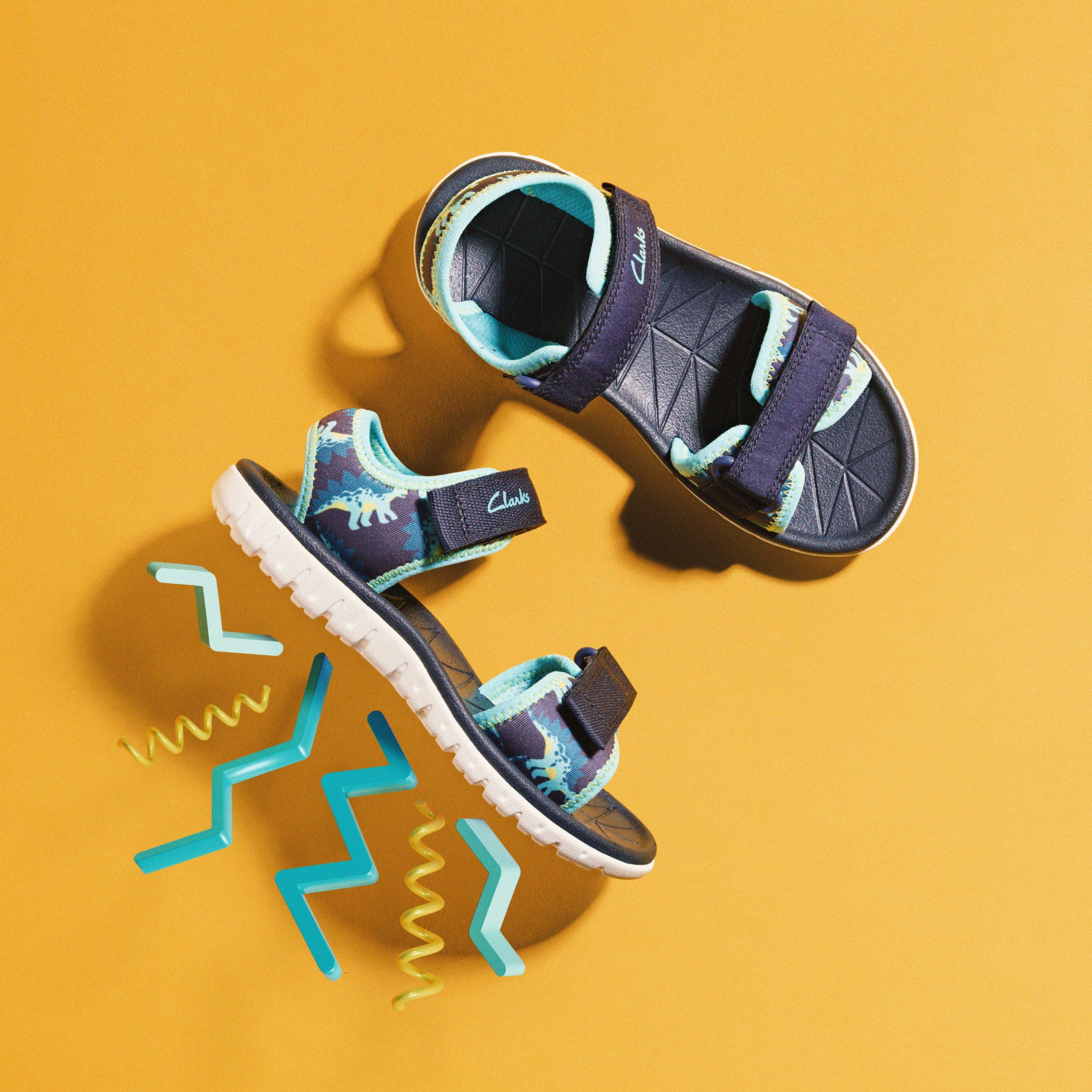 Boys, Girls, Kids Unisex Surfing Tide Kid Navy Flat Sandals, Riptape ...