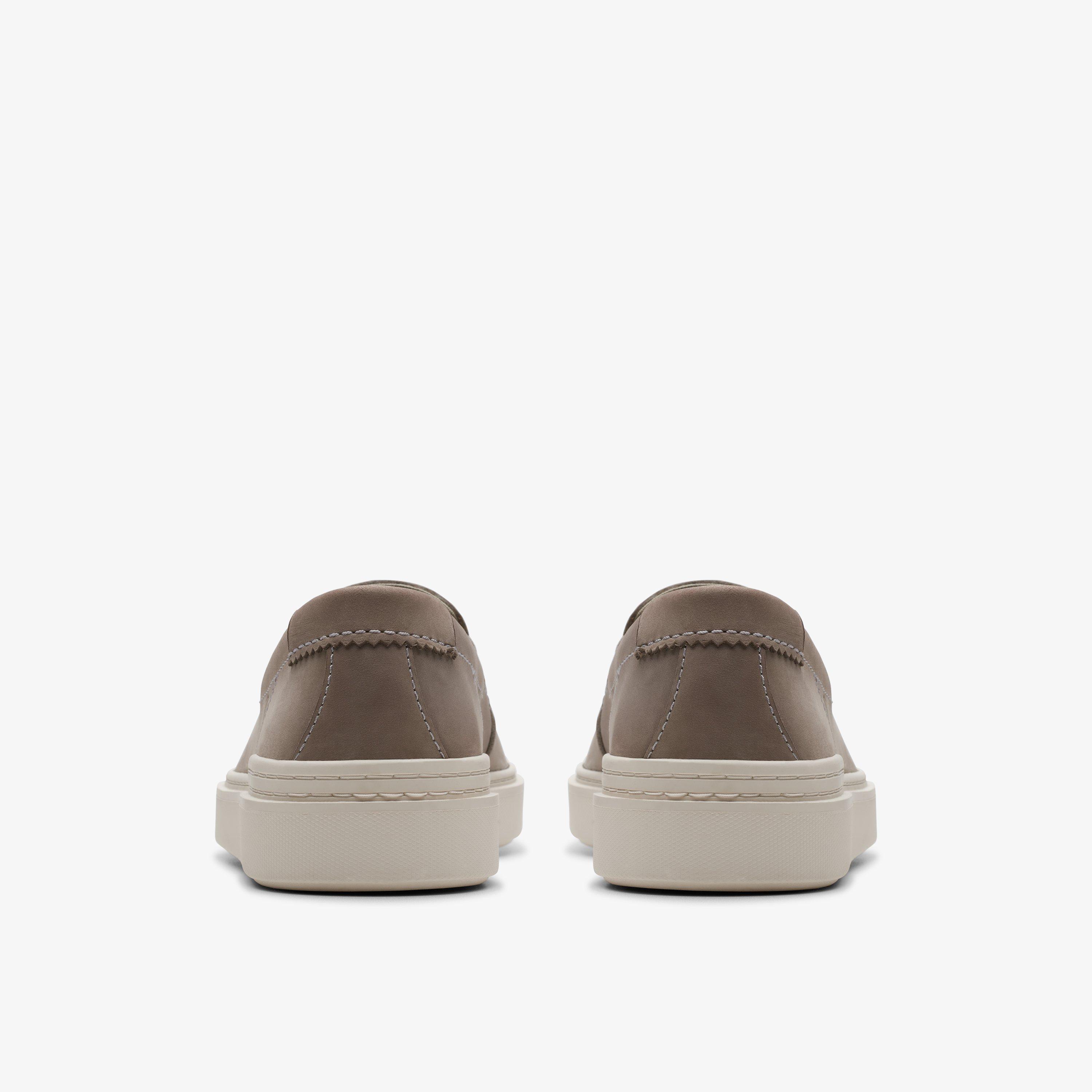 Mens Craft Swift Go Grey Nubuck Shoes Slip Ons | Clarks Outlet
