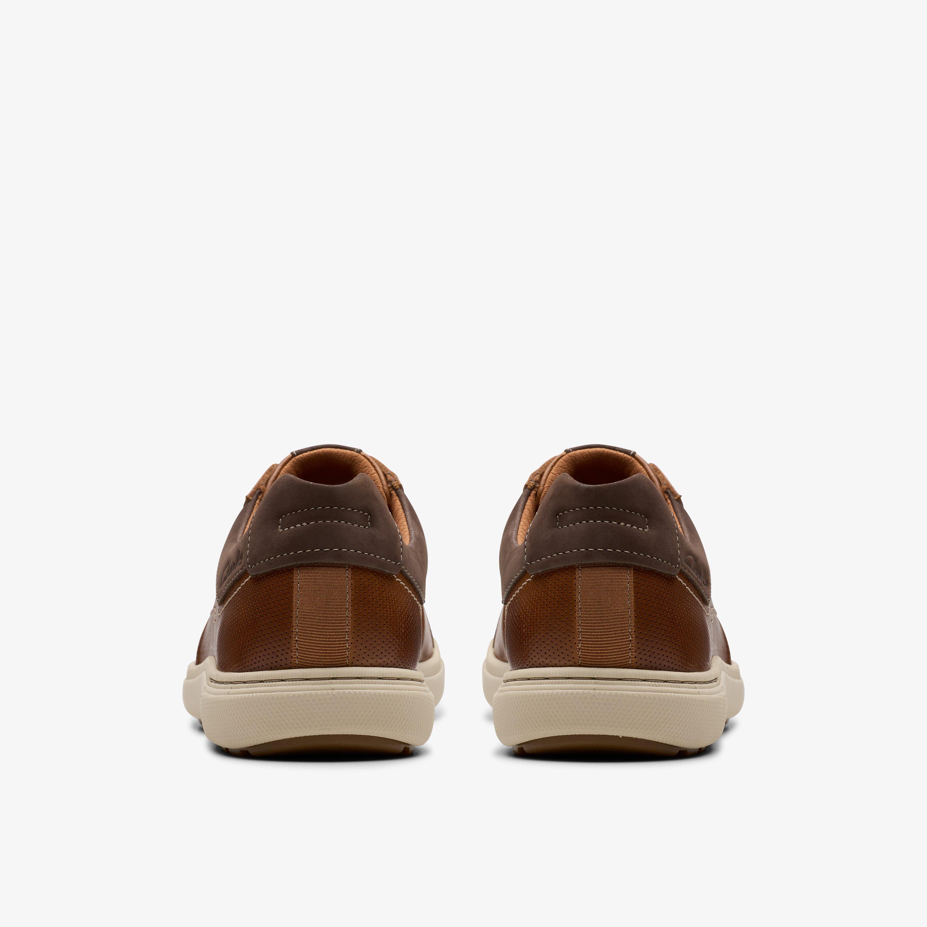 Mens Mapstone Lace Tan Leather Lace Up Trainers | Clarks