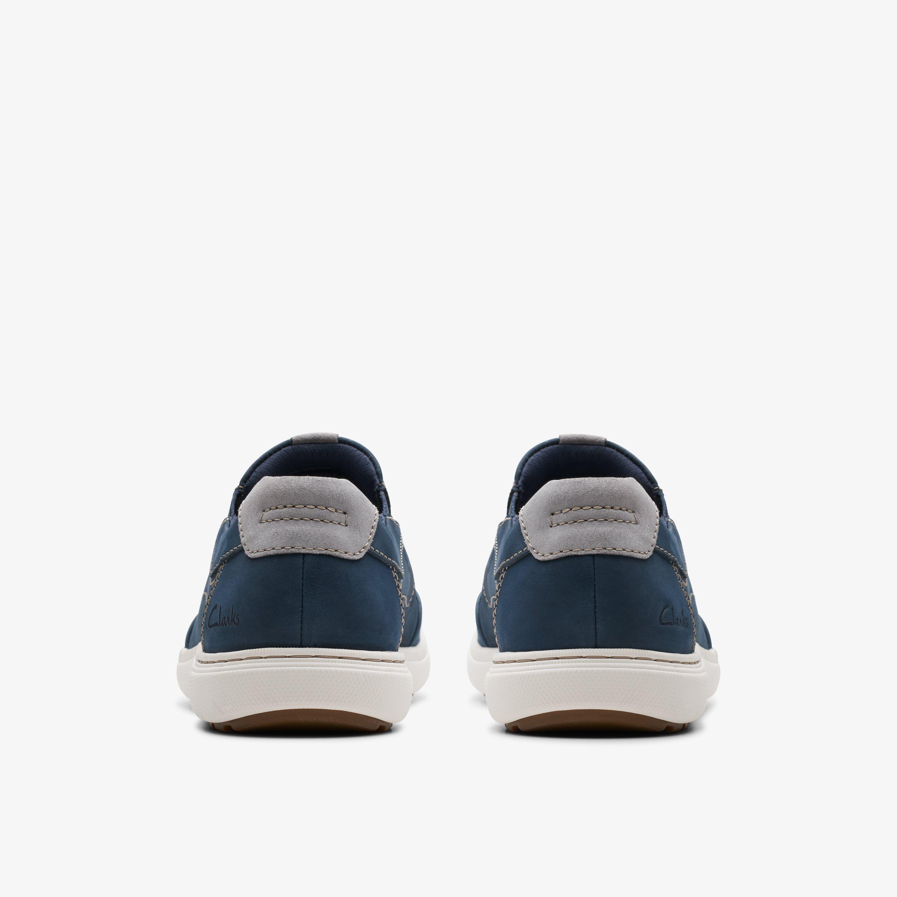 Mens Mapstone Step Navy Nubuck Shoes Slip Ons | Clarks Outlet