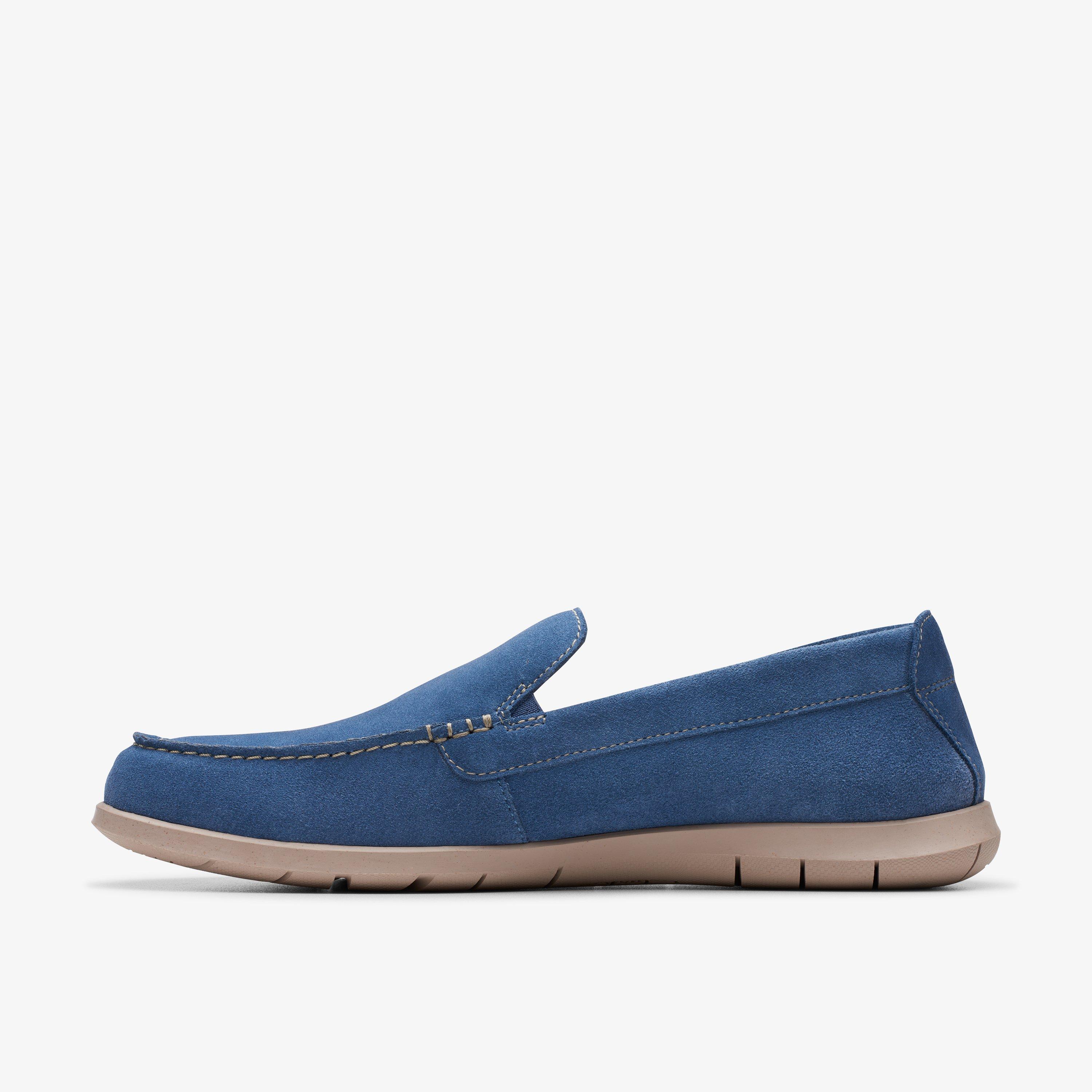 Mens Flexway Step Light Blue Sde Flexway Step Shoes | Clarks