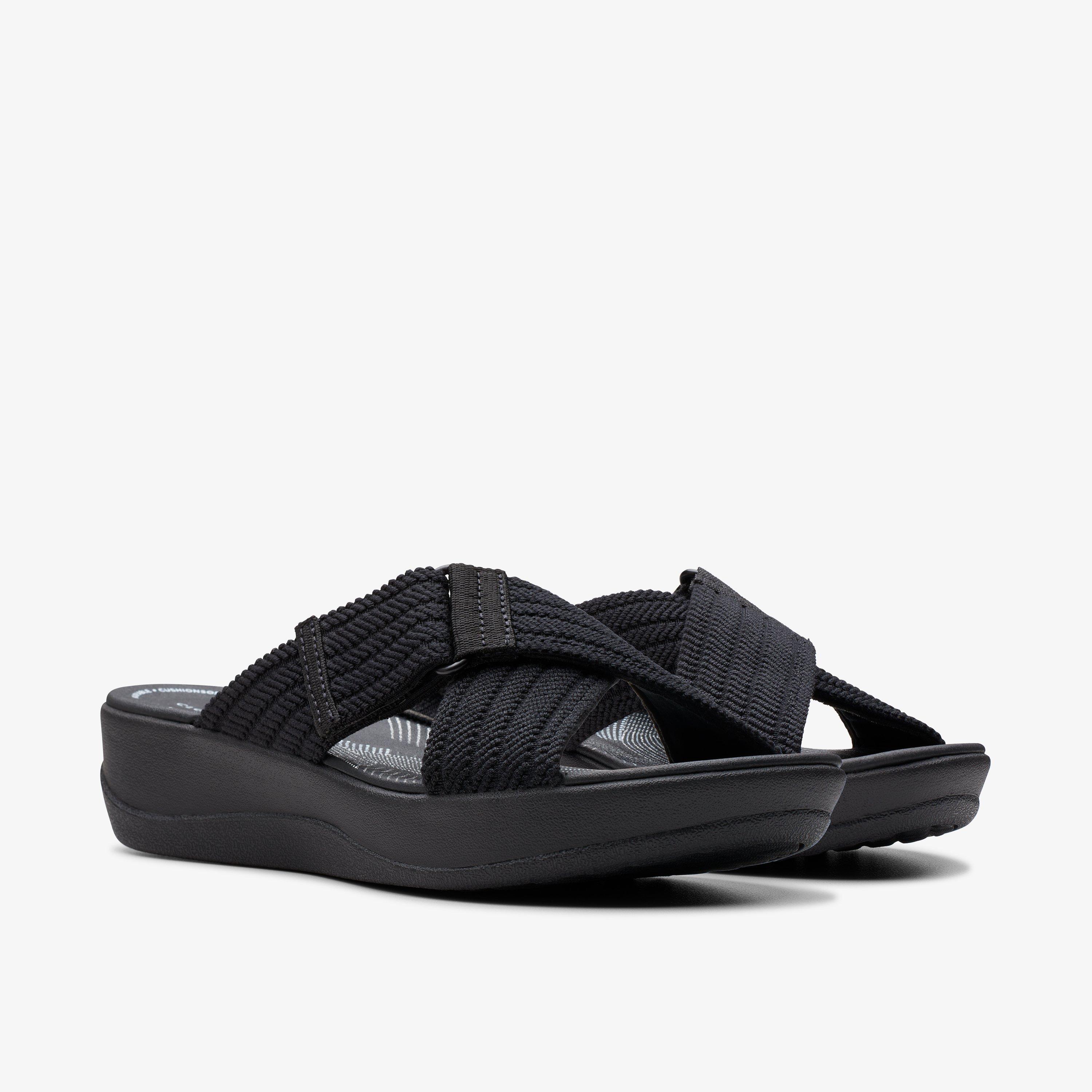 Women's Arla Wave Black Cloudsteppers™ Sandals | Clarks