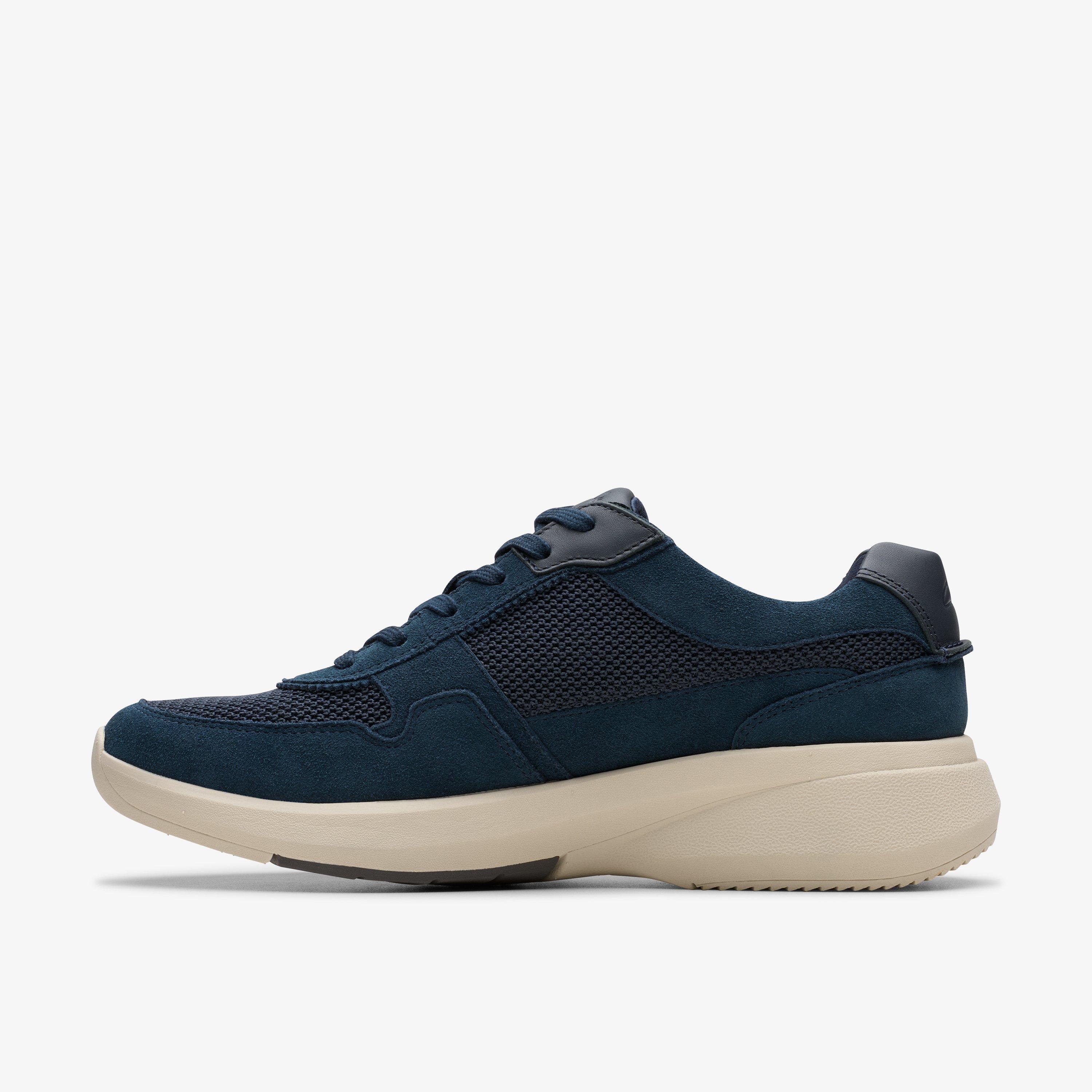 Mens Lehman Race Navy Combi Trainers | Clarks