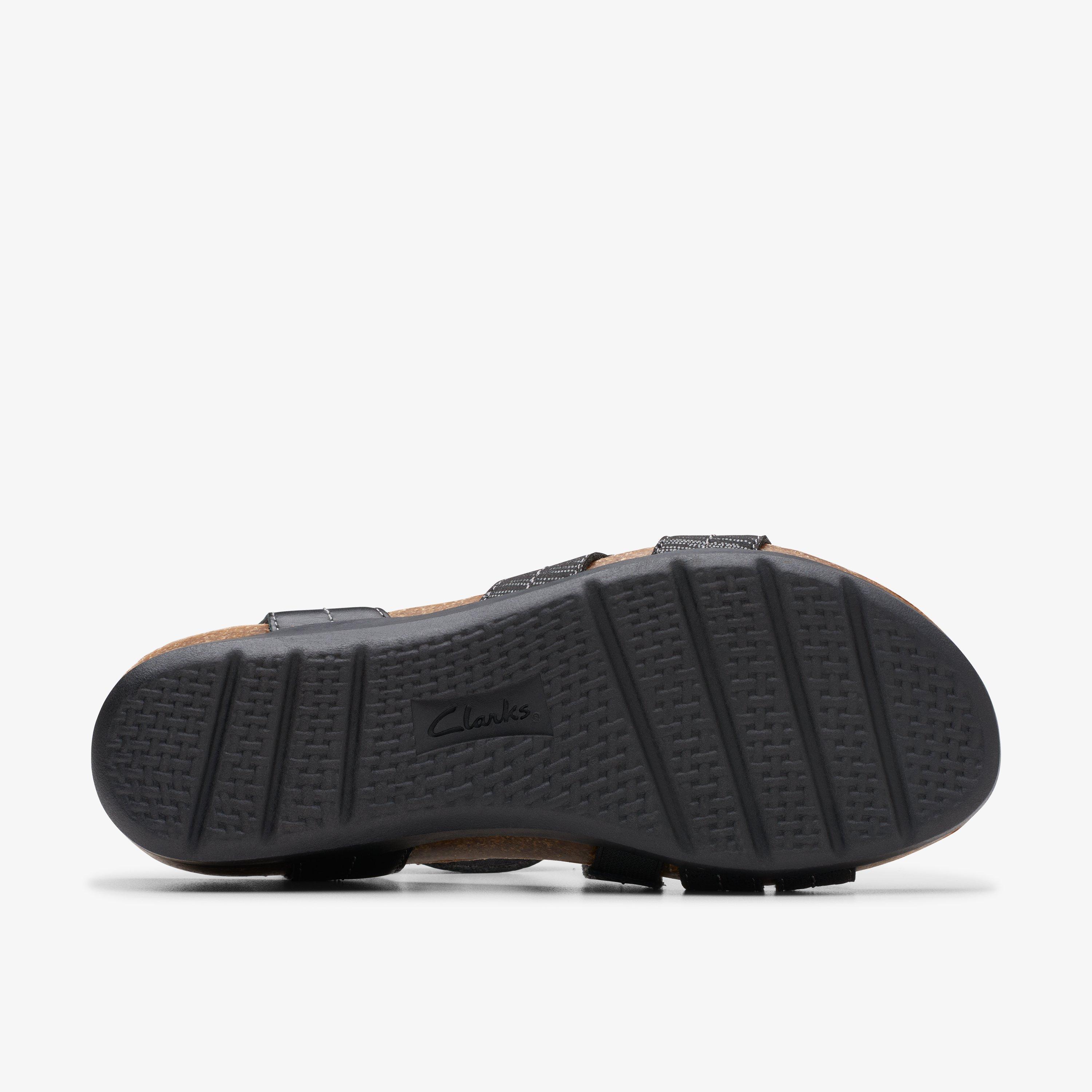 Womens Calenne Clara Black Combination Wedges, Heeled Sandals Sandals ...