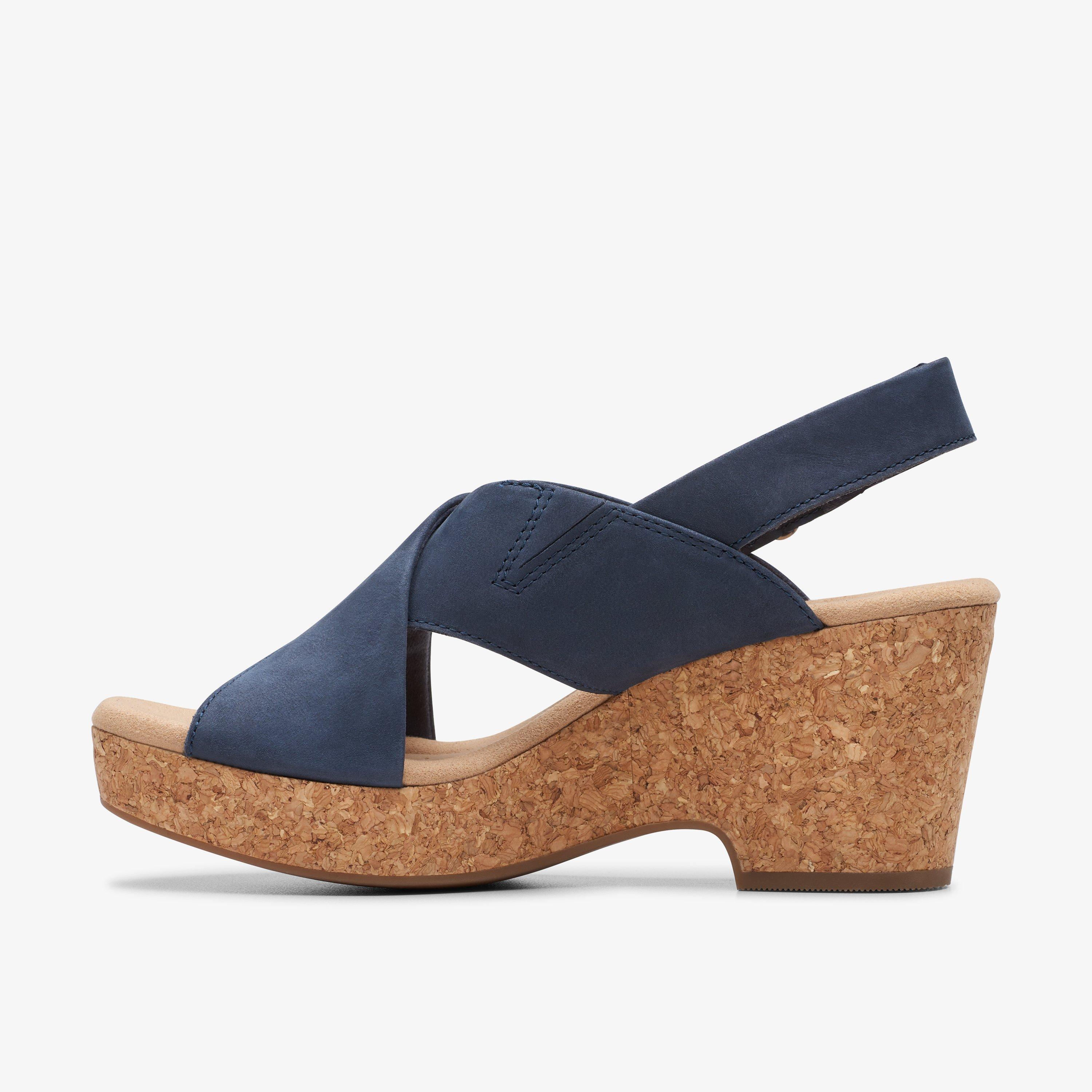 Nabuk blu navy tortora Giselle Sandali | Clarks