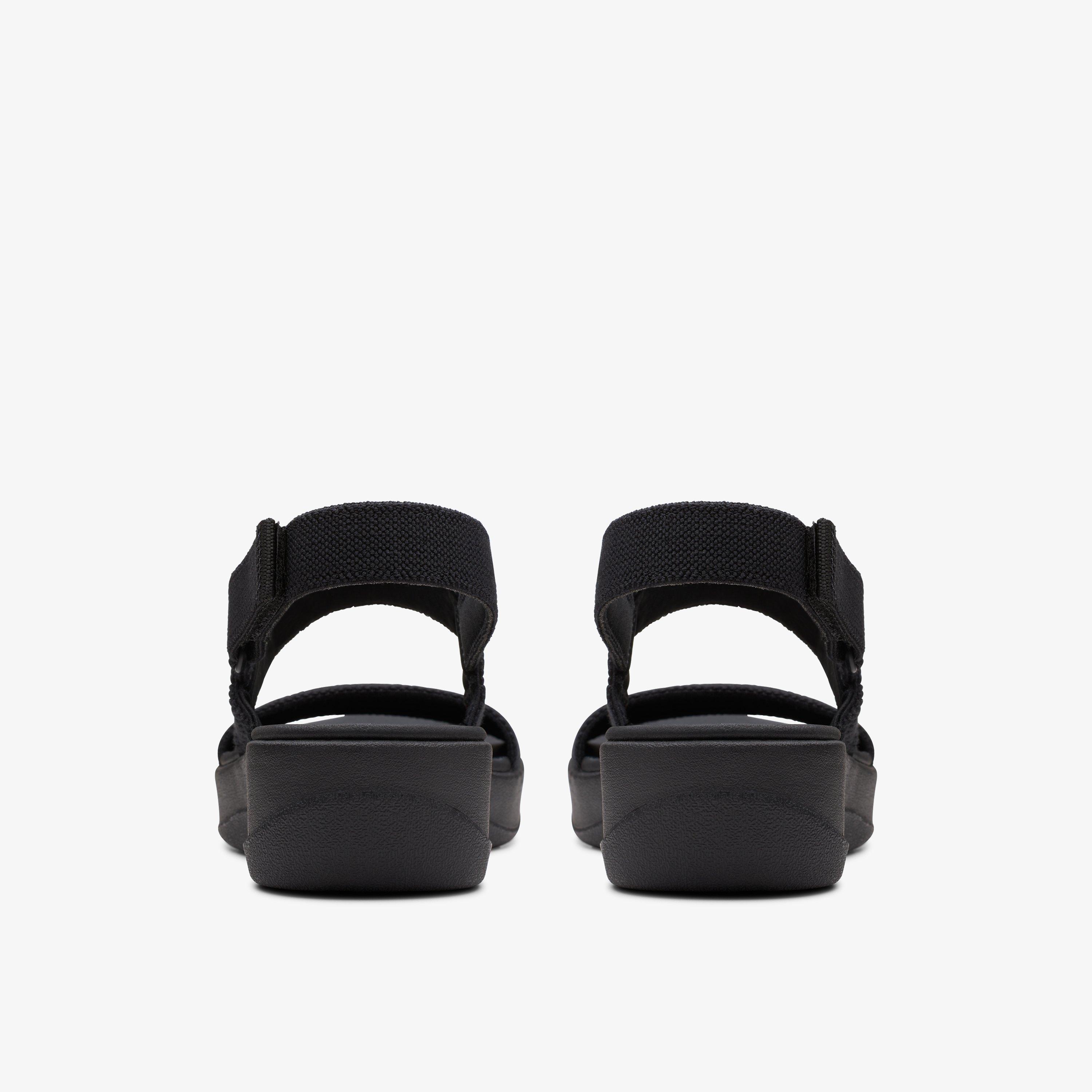 Womens Arla Stroll Black Sandals Flatforms | Clarks Outlet