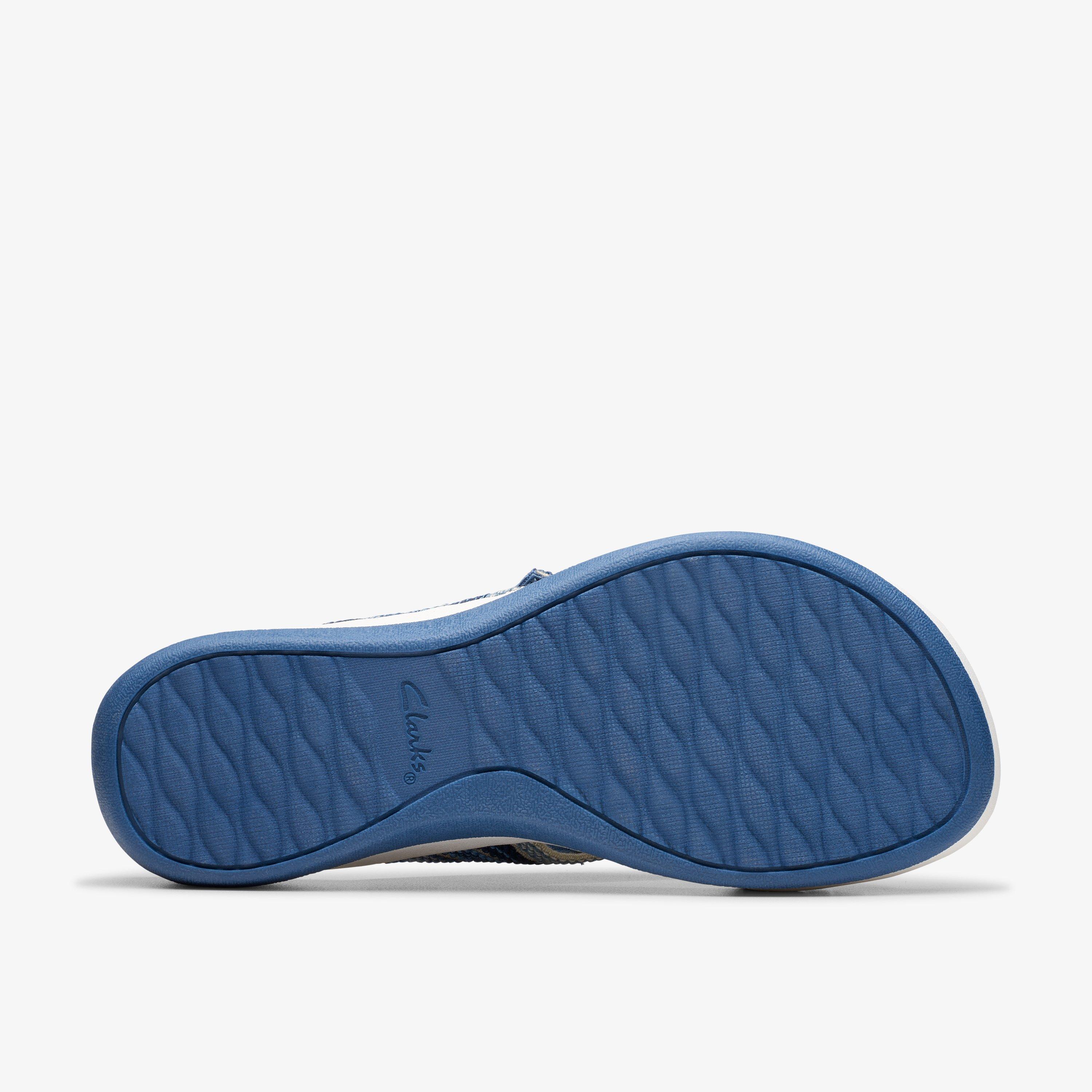 Womens Arla Wave Blue Combination Sandals | Clarks