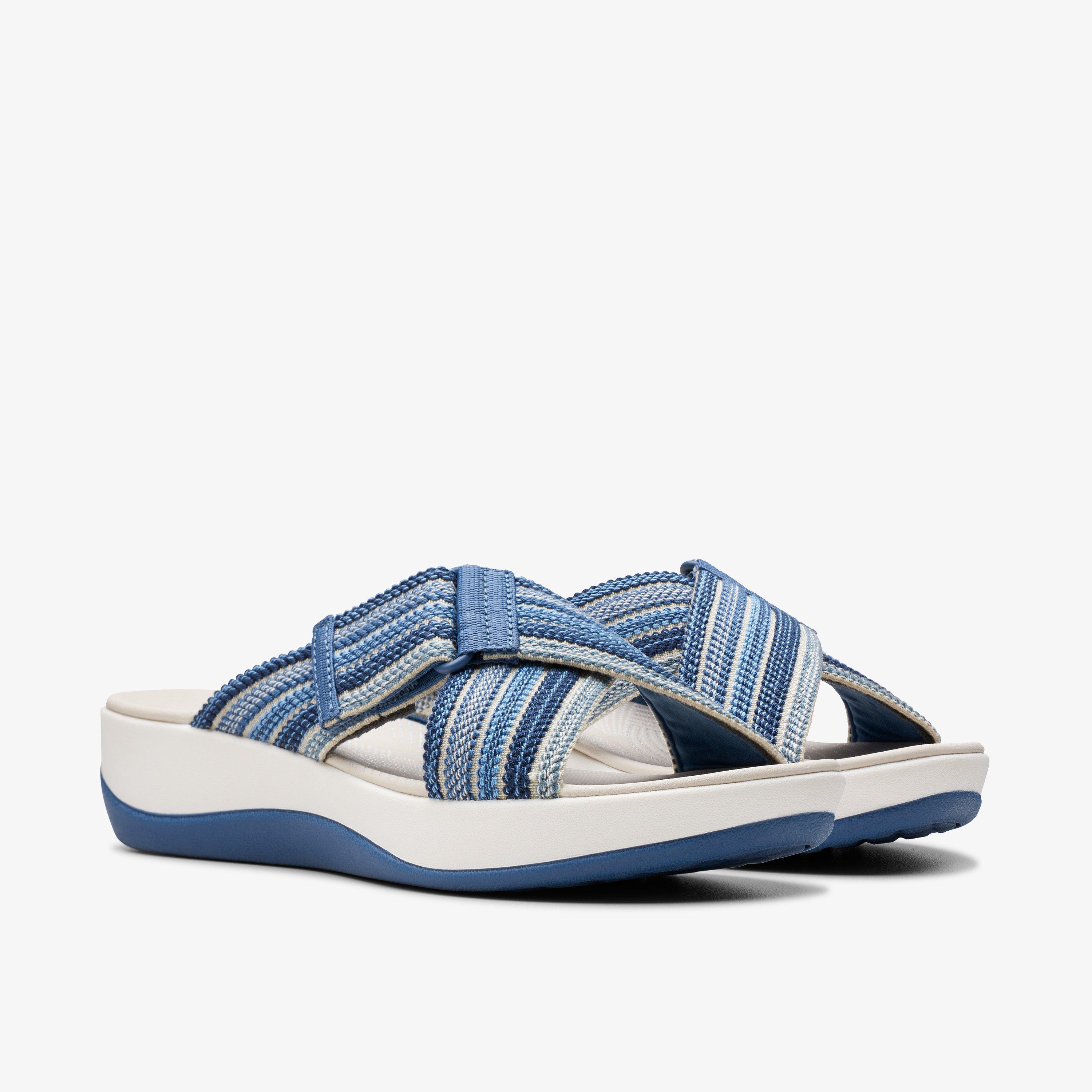 Damen Arla Wave Blau Kombination Sandalen | Clarks