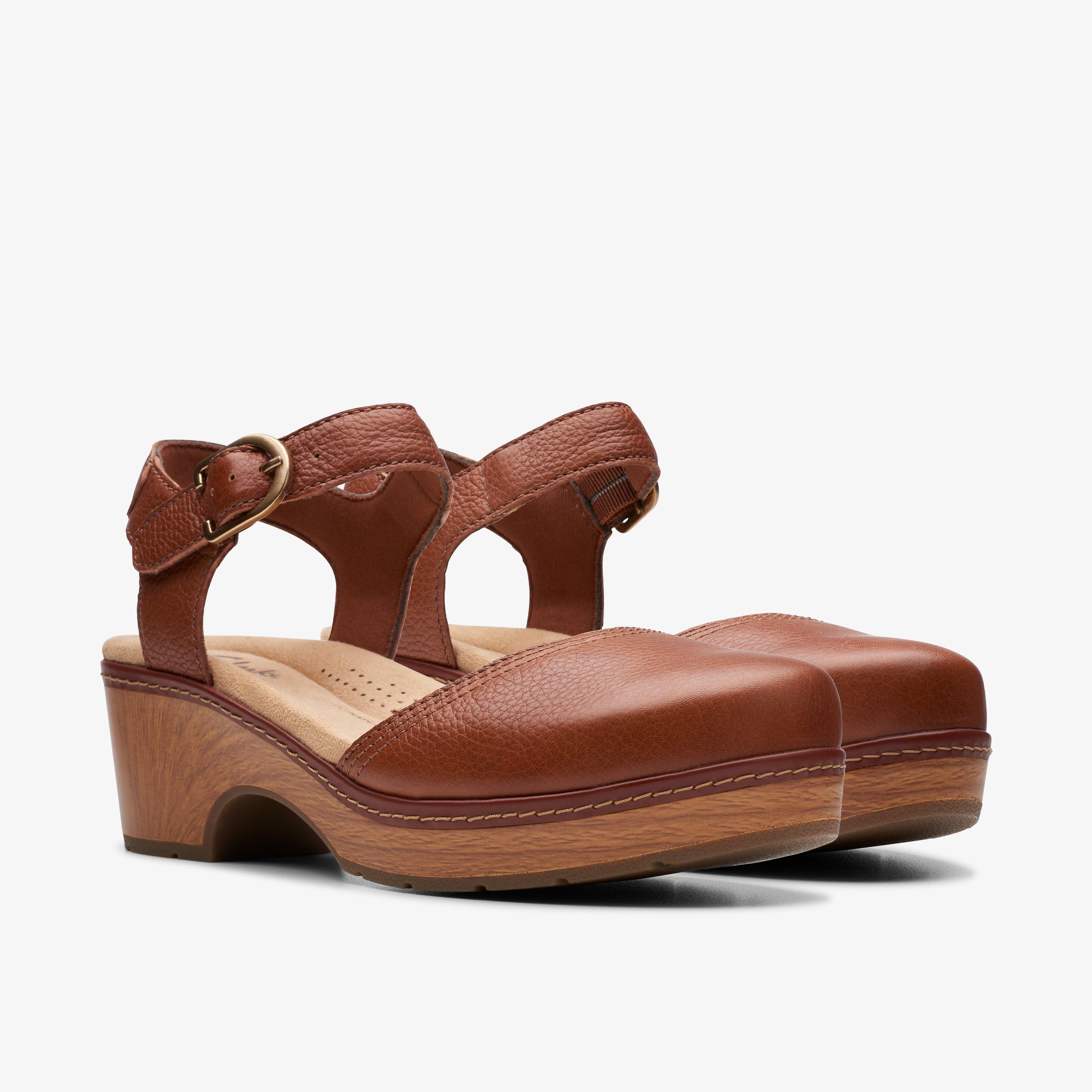Women's Paizlee Bay Tan Leather Clogs | Clarks