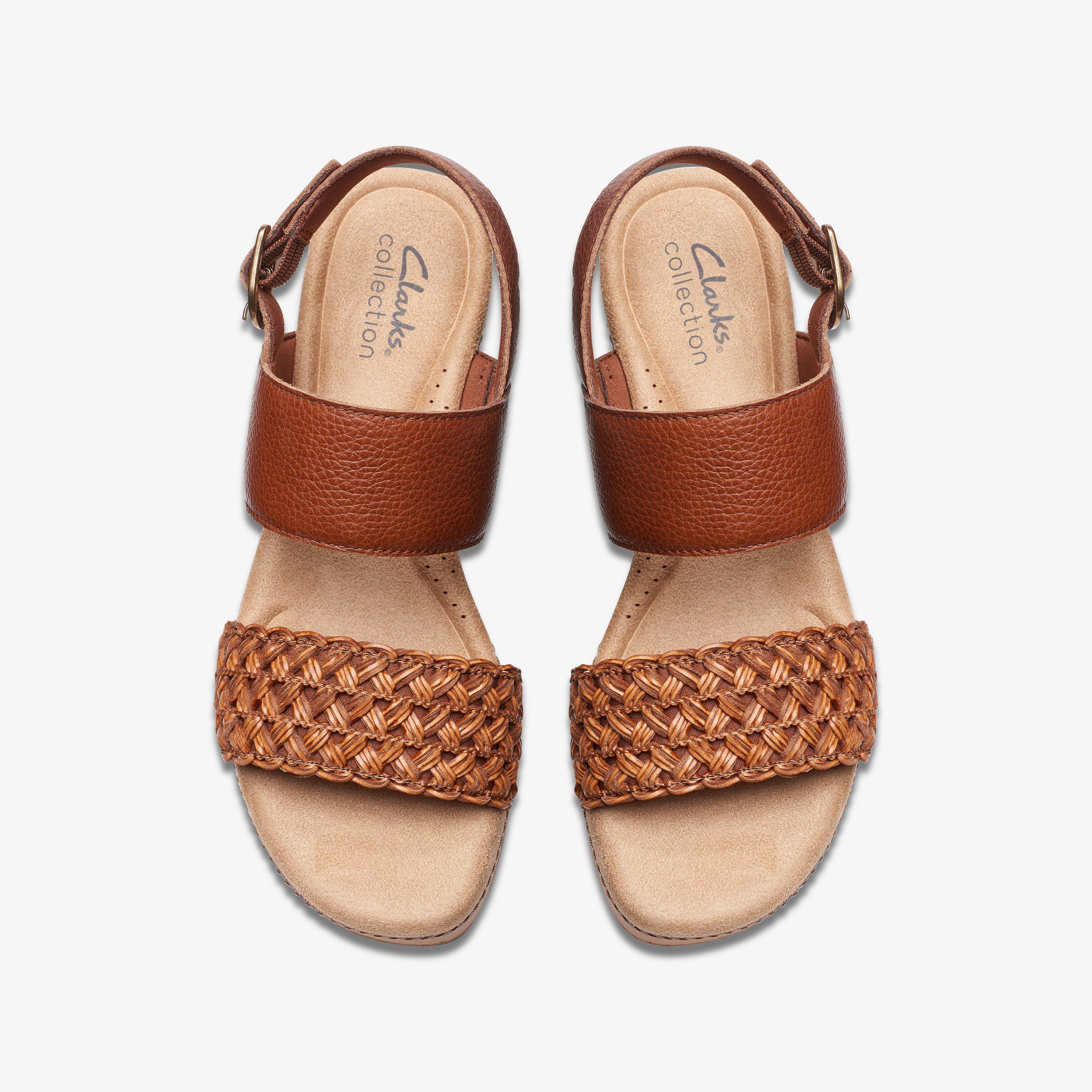 Women's Seannah Step Tan Wedge sandals | Clarks