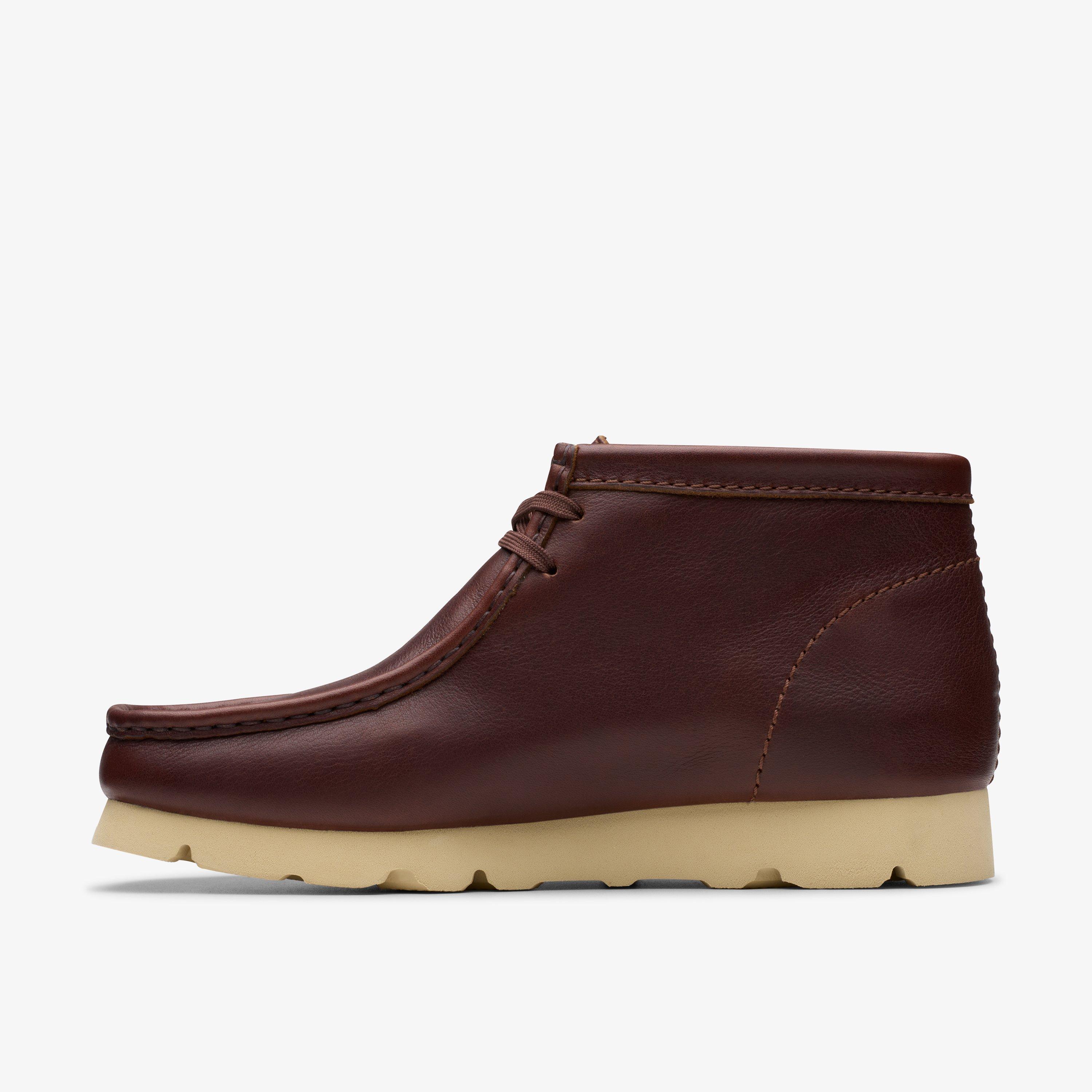 Mens Wallabee Boot Gore-Tex British Tan Leather Moccasin Boots | Clarks