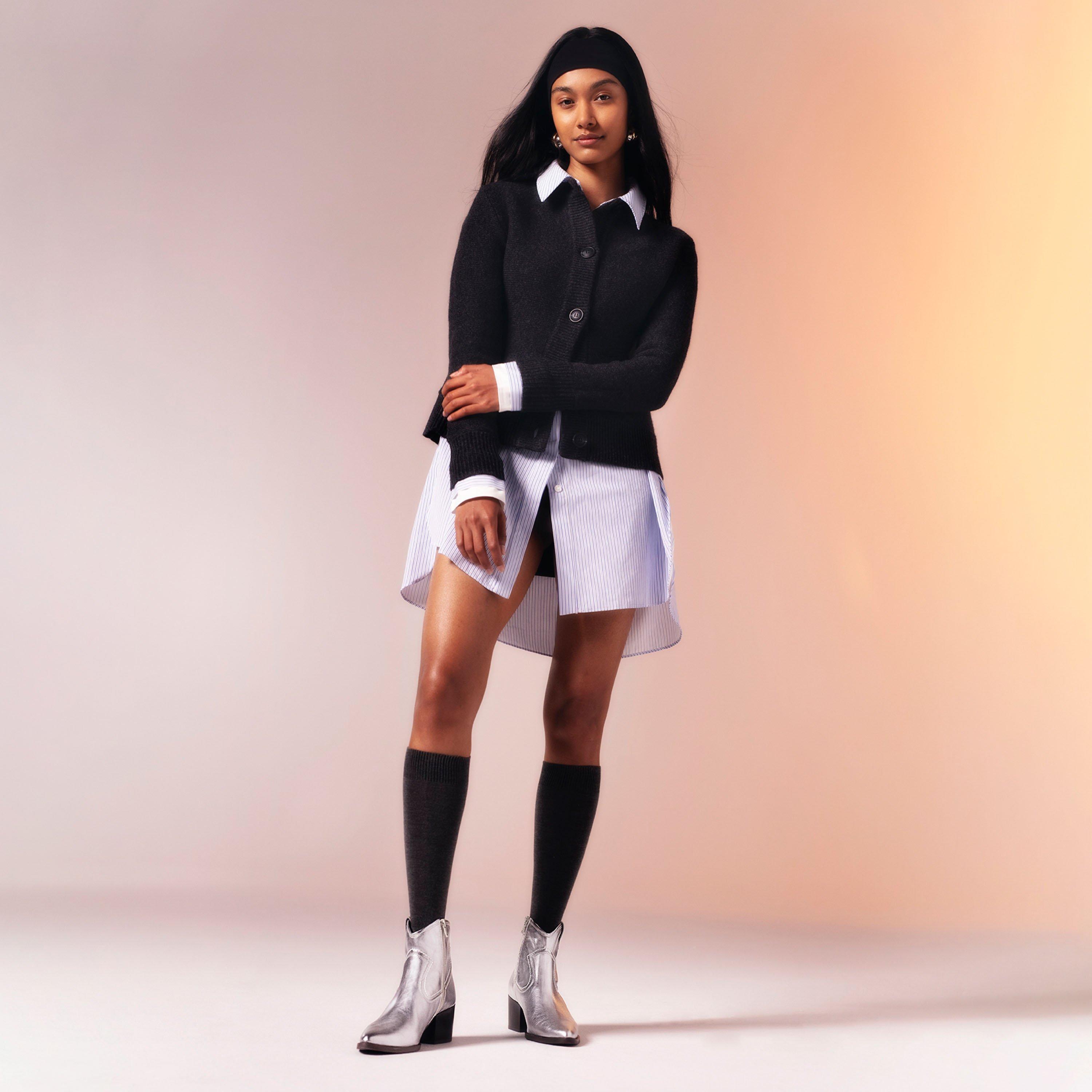 Womens Elder Rae Silver Leather Ankle Boots | Clarks