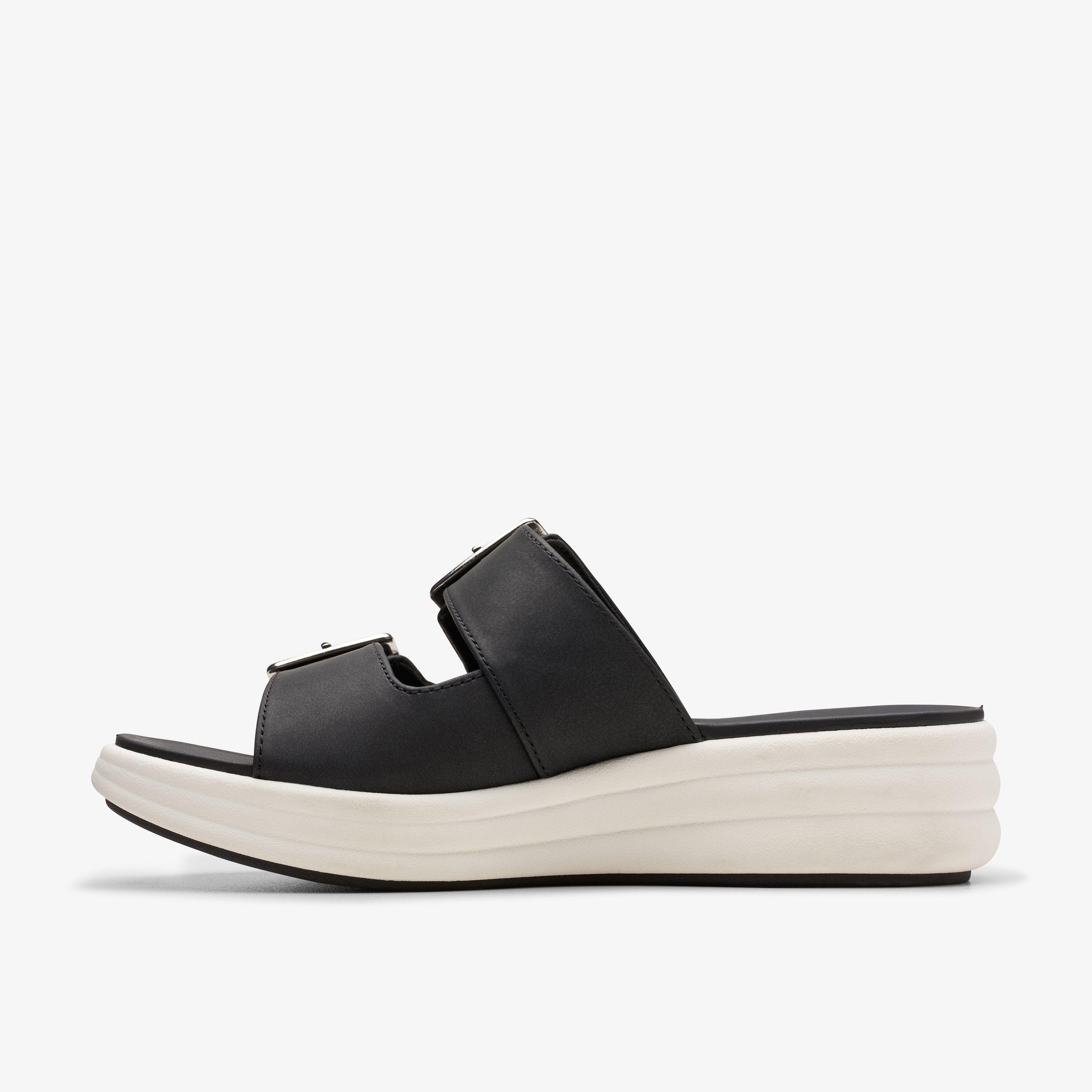 Women's Drift Buckle Black Cloudsteppers™ Wedges | Clarks