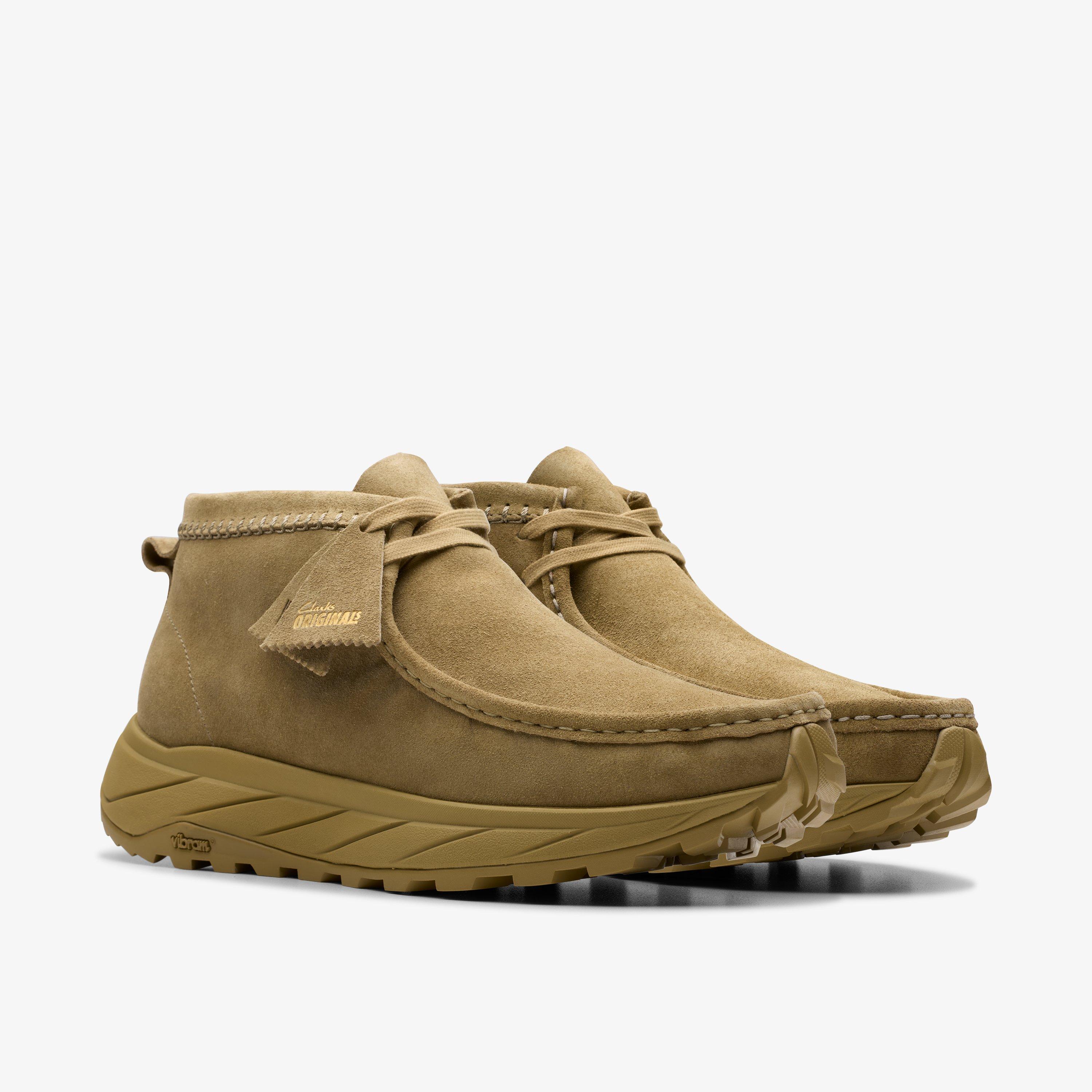 Mens Wallabee Eden Dark Sand Suede Wallabee | Clarks UK