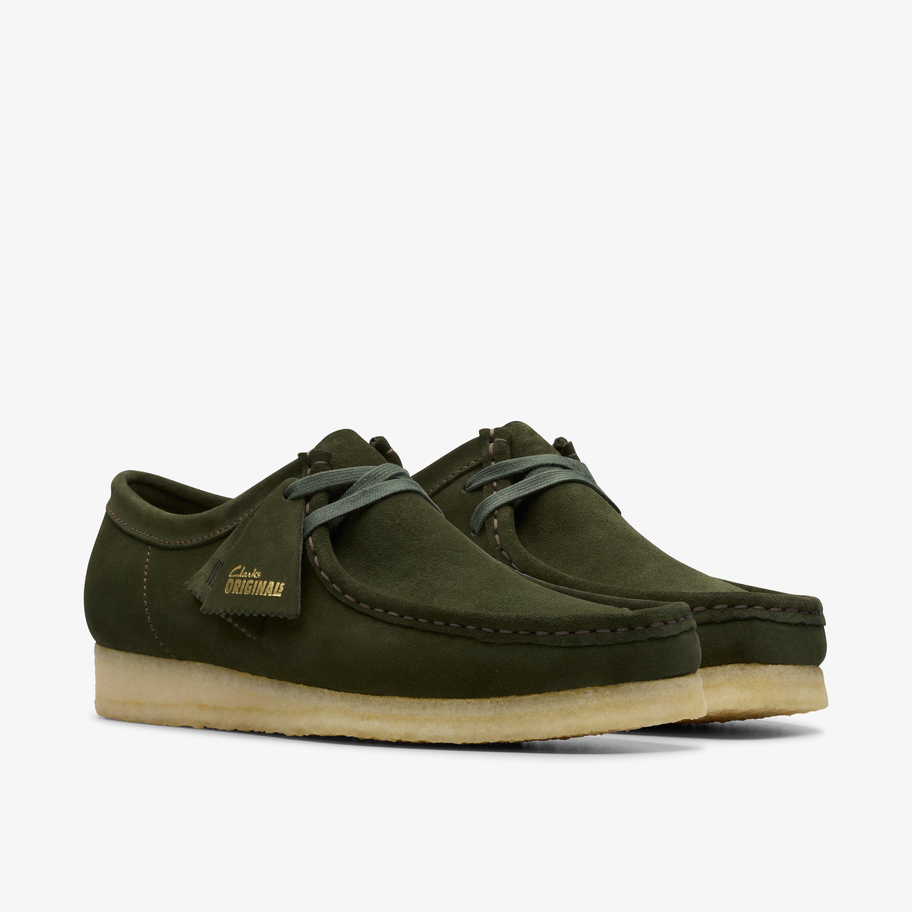 Men's Forest Green Suede Wallabees | Men's Originals | Clarks US
