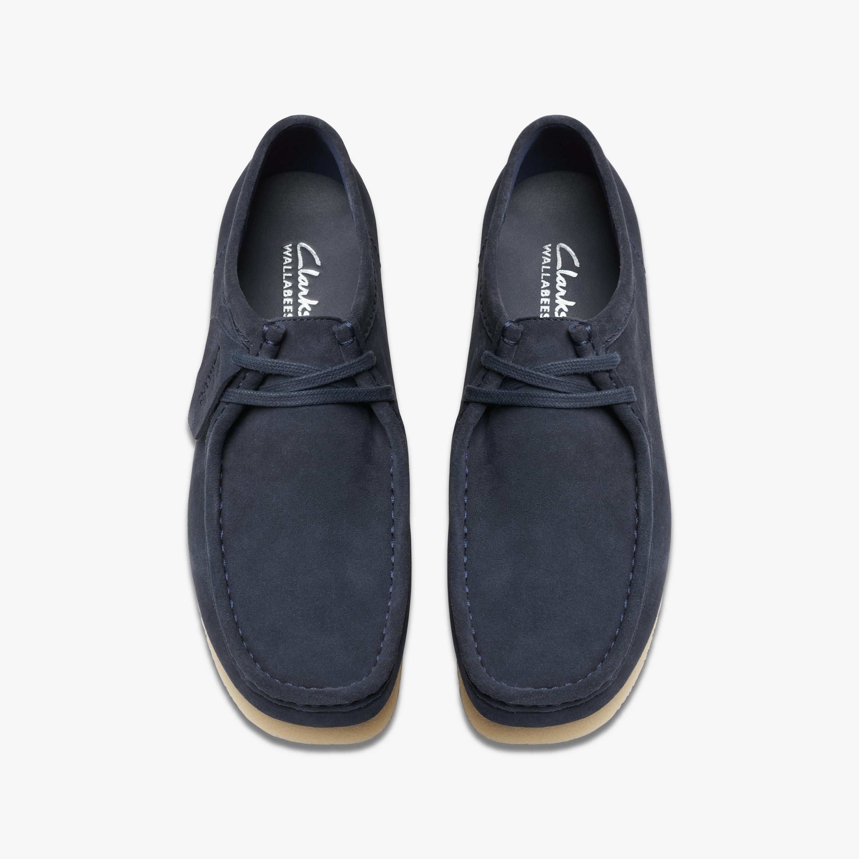Chaussures à lacets Wallabee EVO en daim bleu marine pour hommes | Clarks