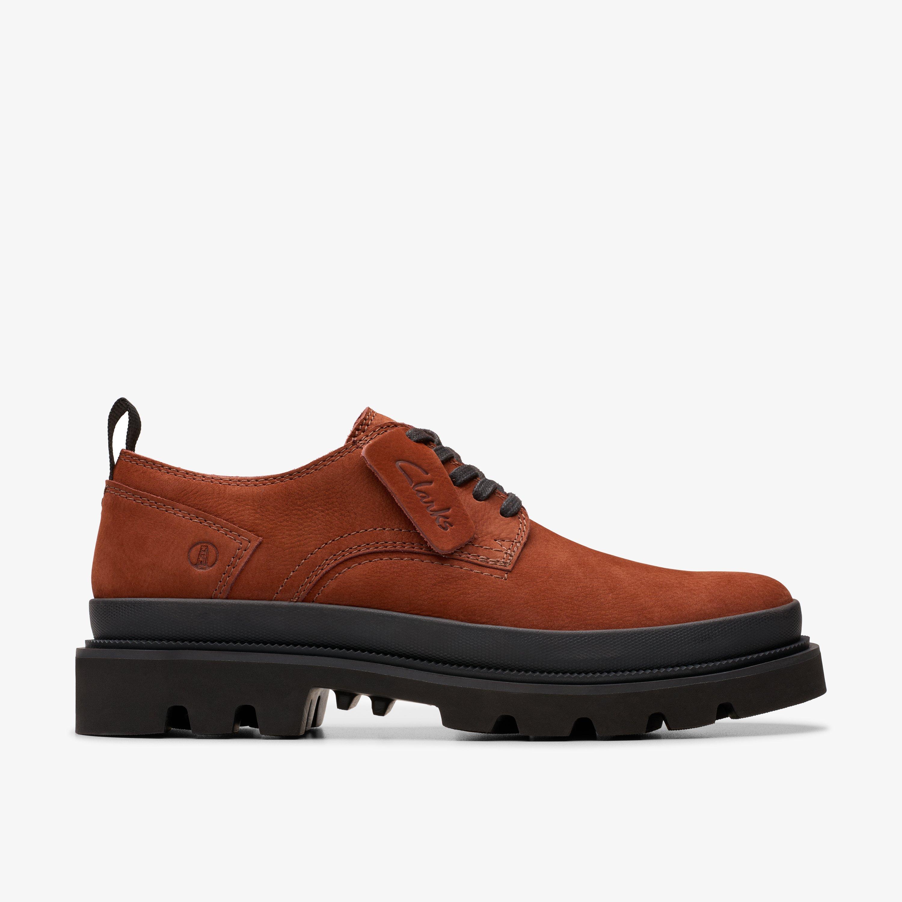 HOMME Badell Lace en nubuck châtaigne Chaussures | Clarks